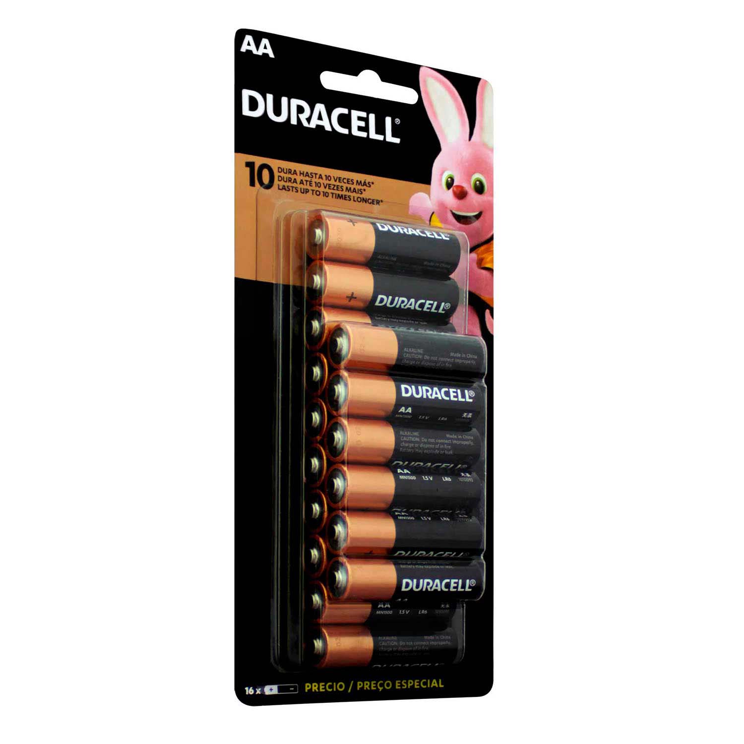 Pila alcalina tipo AA; pack x 16 Blister 1U - DURACELL - Kywi