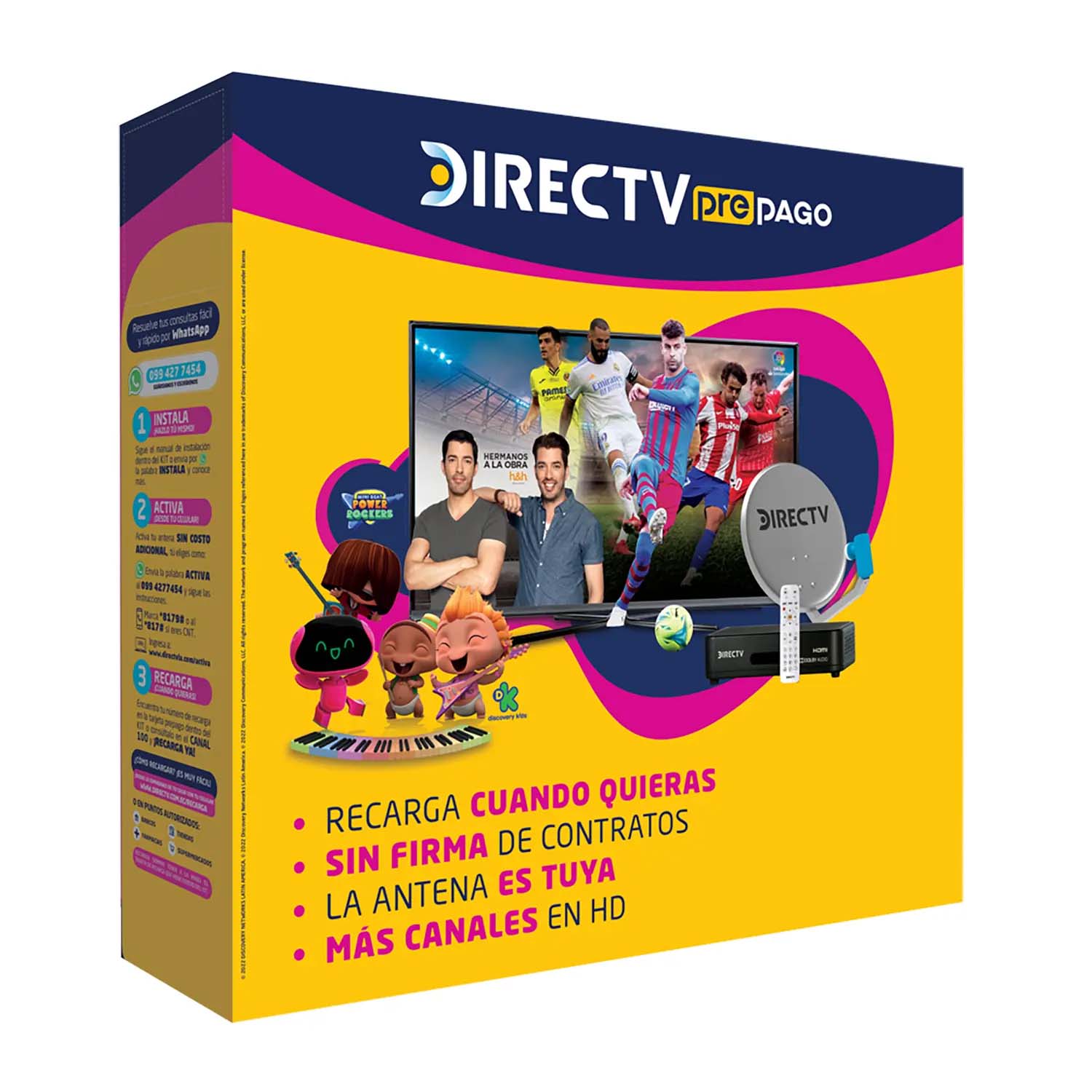 Kit doméstico Directv para instalación de TV HD PREPAGO - DIRECTV - Kywi
