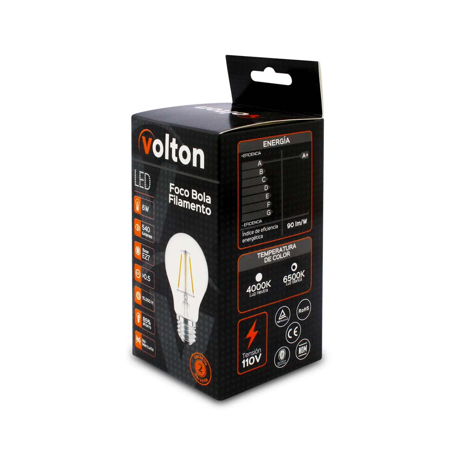 Foco LED de alta potencia 17 Watts - 540 lúmenes tipo bulbo con base ...