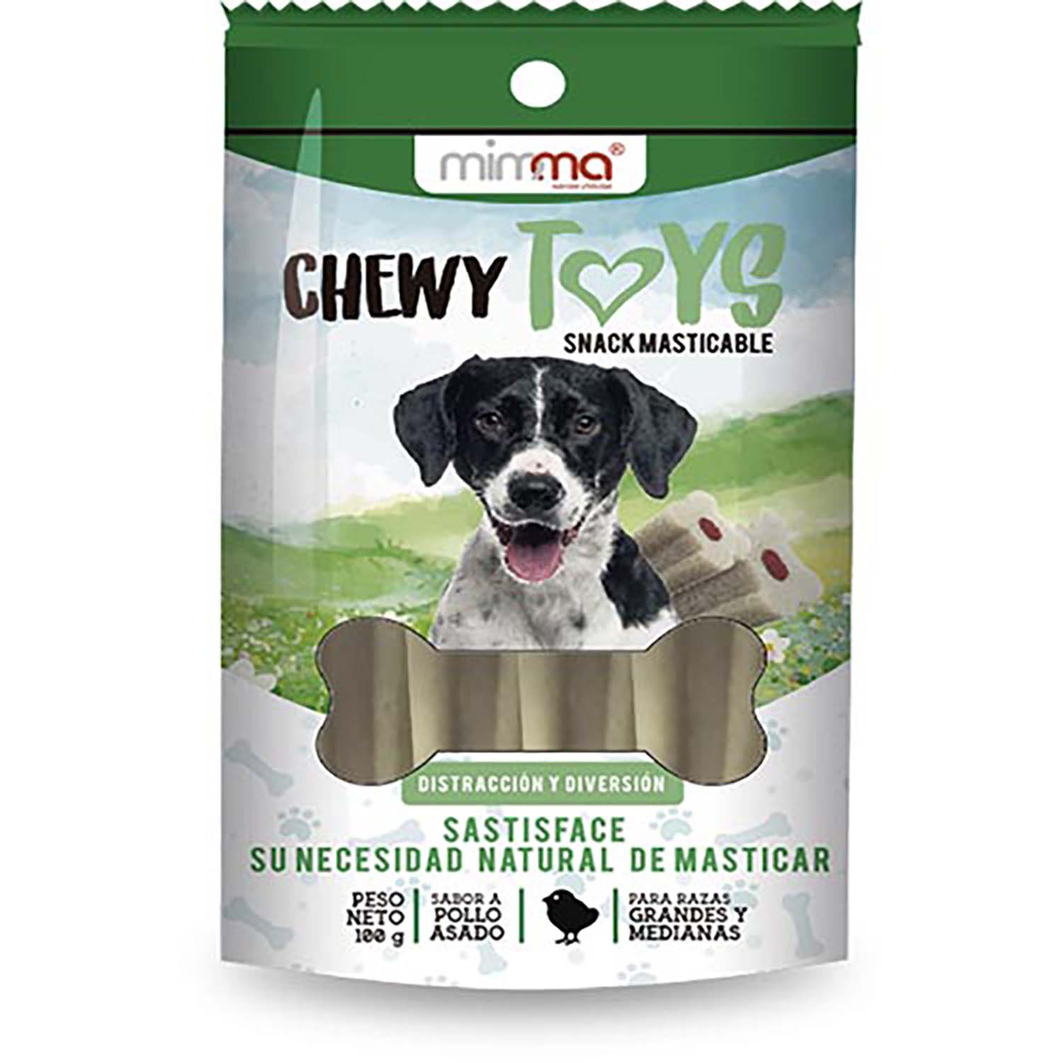 Snack masticable para perros con sabor a pollo asado; 100 gr Sachet 1U ...