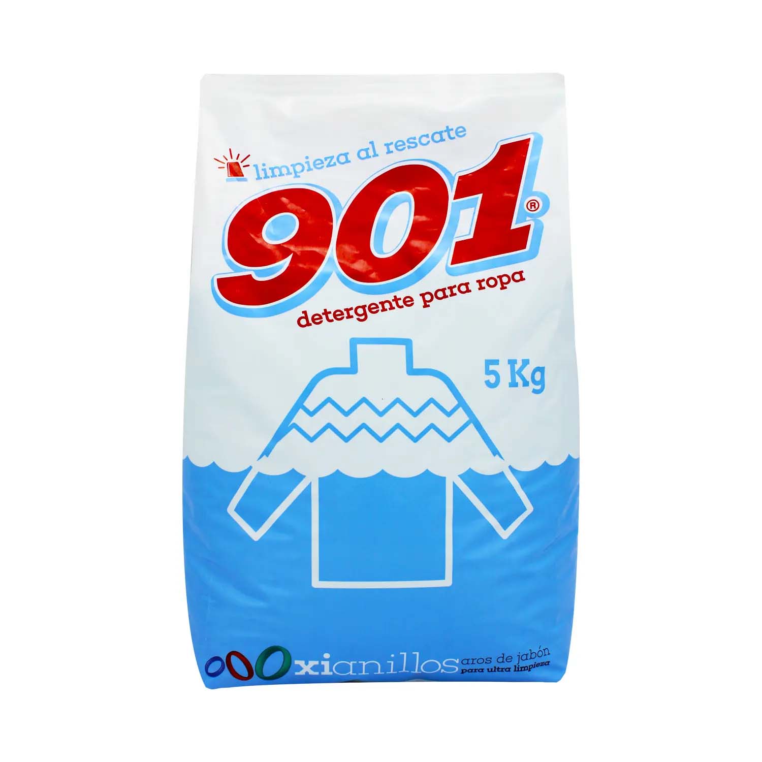 Detergente en polvo con fragancia multiuso para ropa de 5 kg Funda 1U