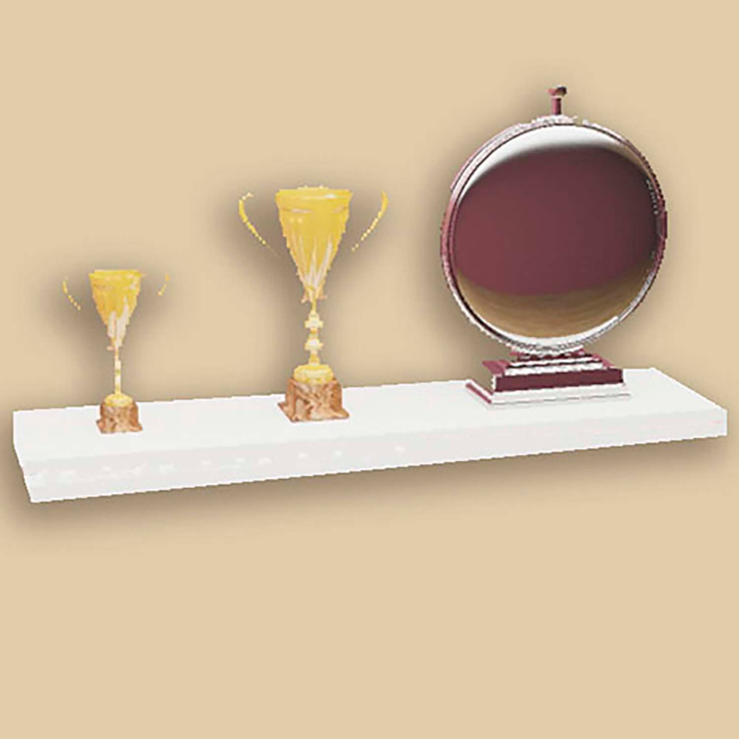 Repisa flotante de melamínico de 120 cm x 25 cm x 3.6 cm 1U - MUEBLE ...