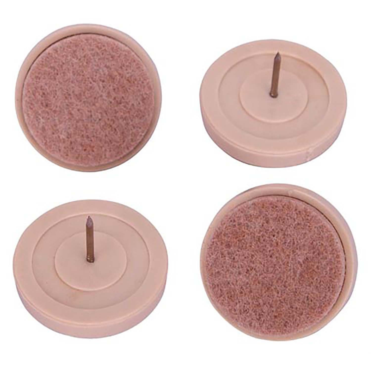 Resbalón con clavo redondo de 1-1/2 pulgada con fieltro para muebles o ...