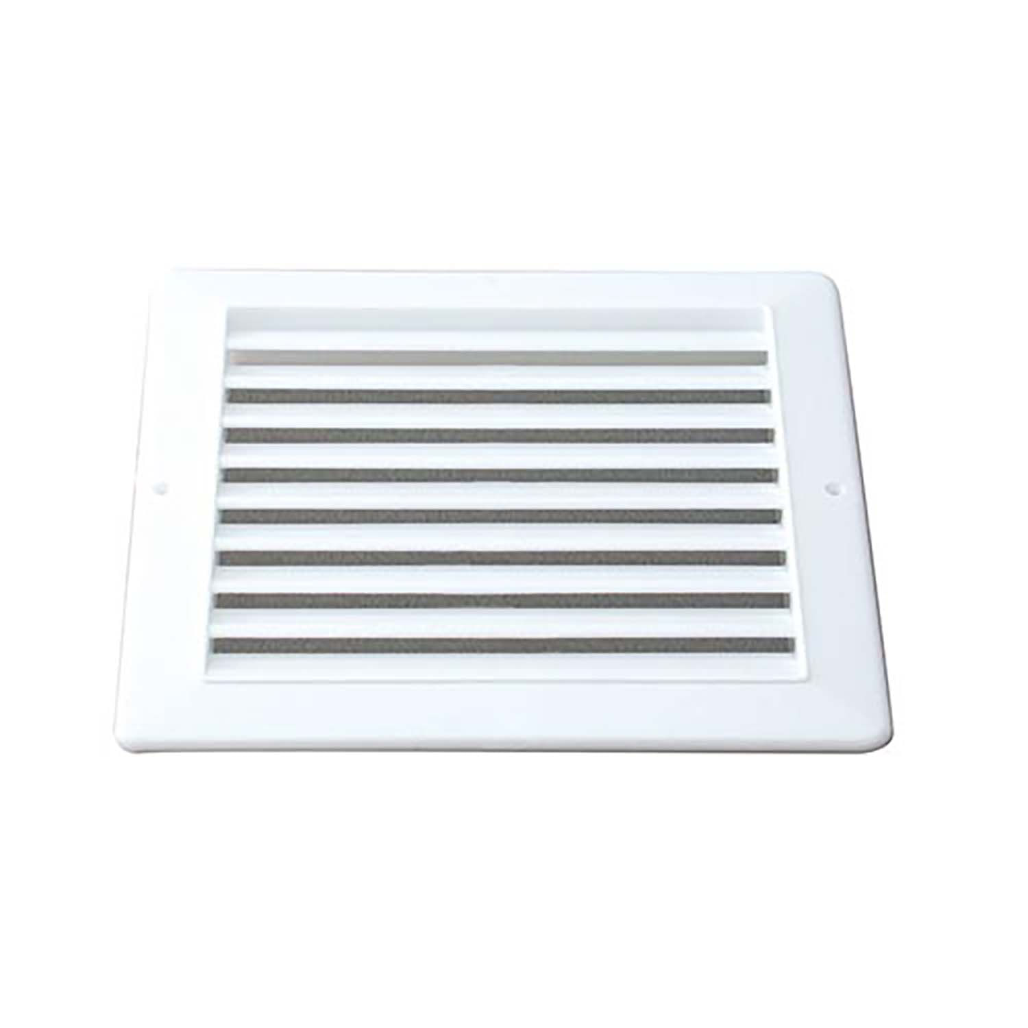 Rejilla PVC cuadrada para ventilación. 20 x 20 cm. Funda 1U - FV - Kywi