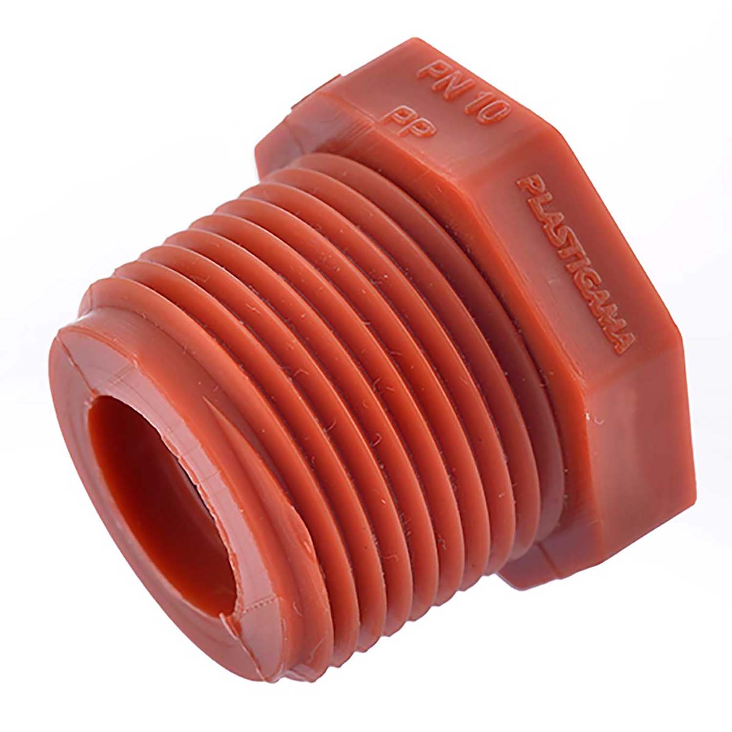 Bushing roscable de 1 a 1/2 pulgadas. Polipropileno. 1U - PLASTIGAMA - Kywi