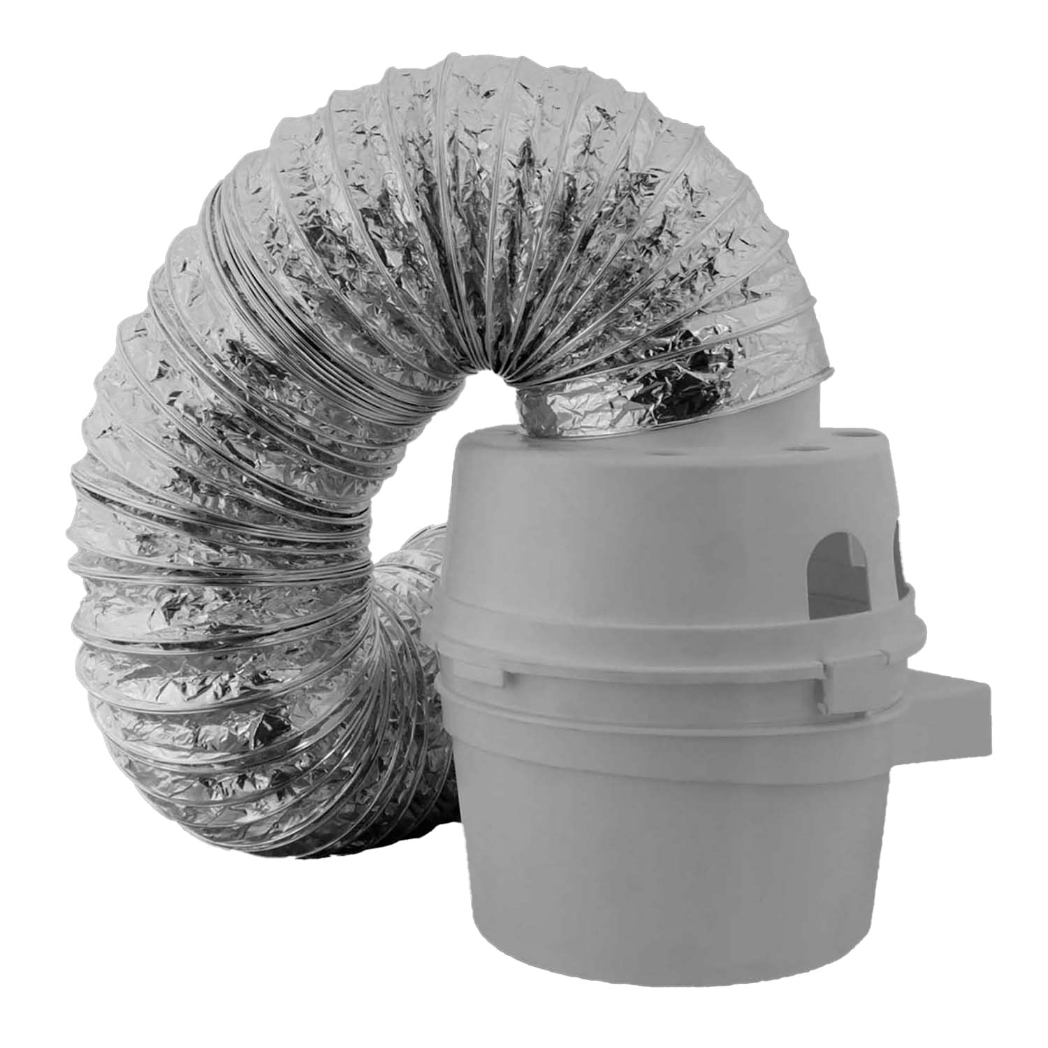 Kit atrapa pelusa de aluminio tipo ducto de 10 cm x 1.5 m para sistemas ...