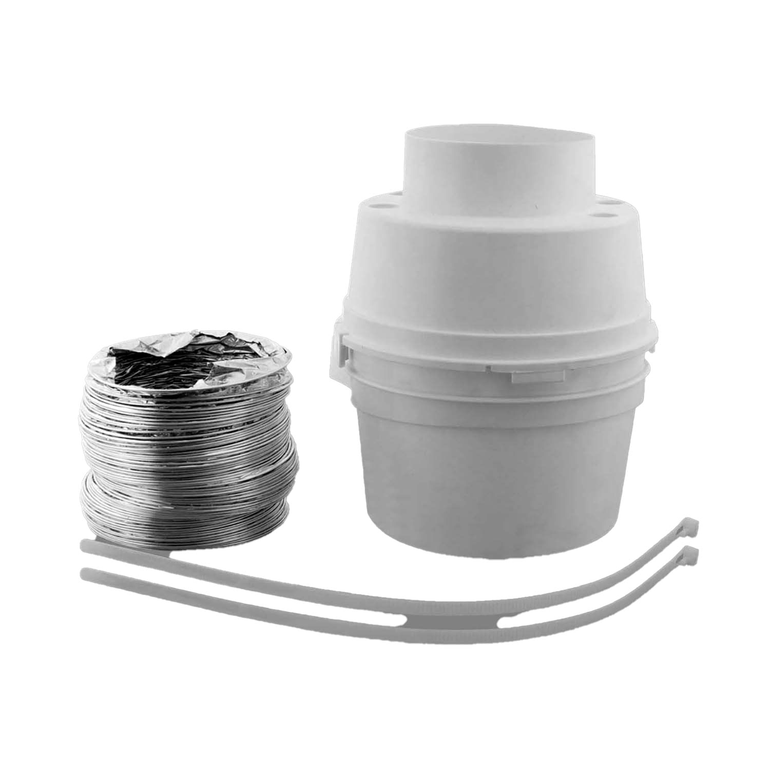 Kit atrapa pelusa de aluminio tipo ducto de 10 cm x 1.5 m para sistemas ...