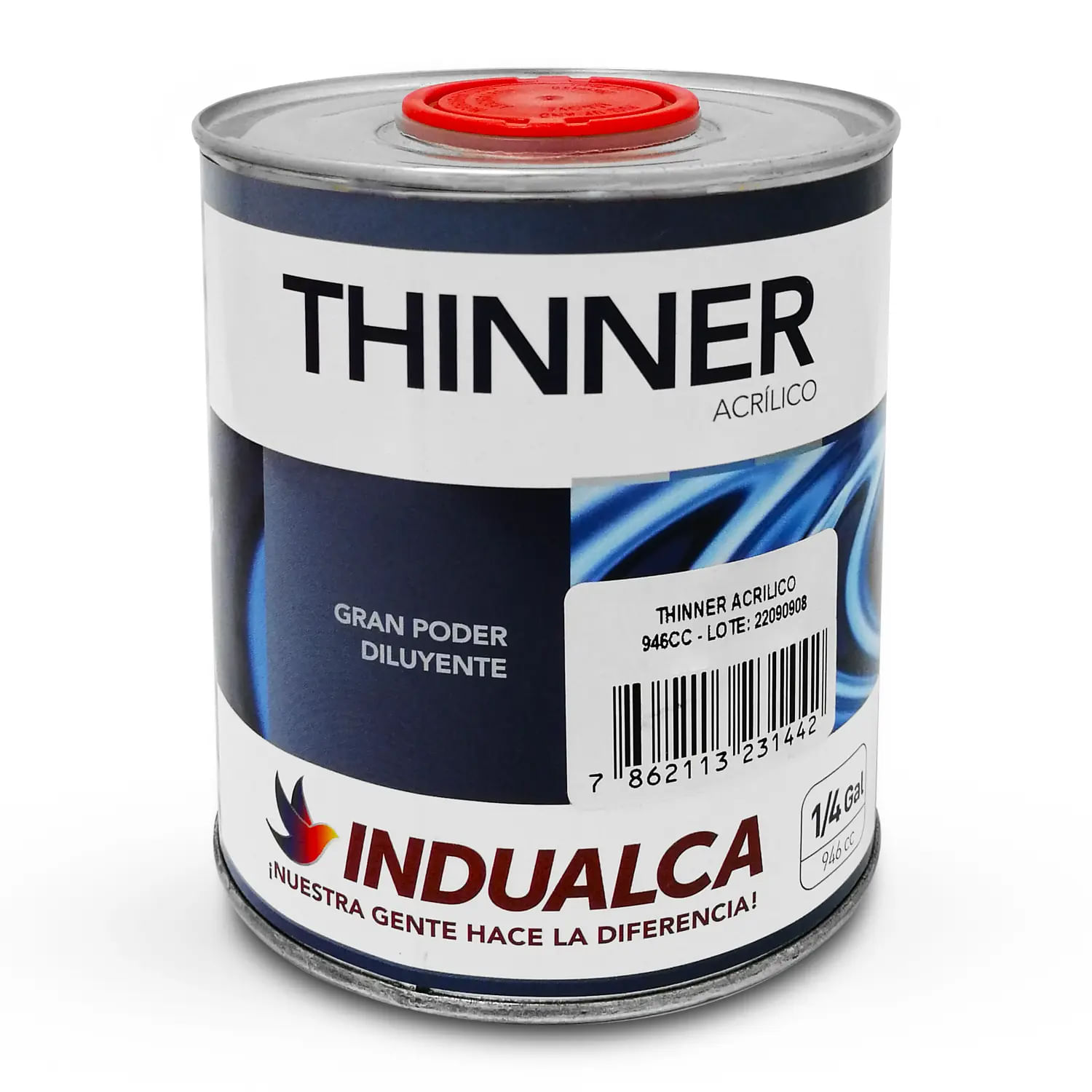 Thinner Acrílico Litro - INDUALCA - Kywi