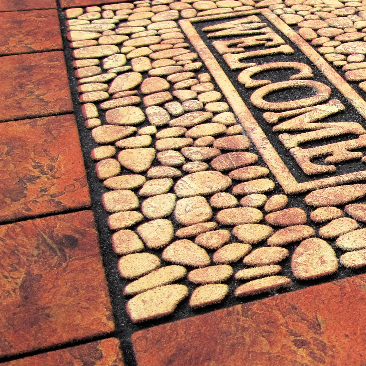 Alf D/Ingreso T/Piedras Welcome 18X30Plg - SIMPLE SPACES - Kywi