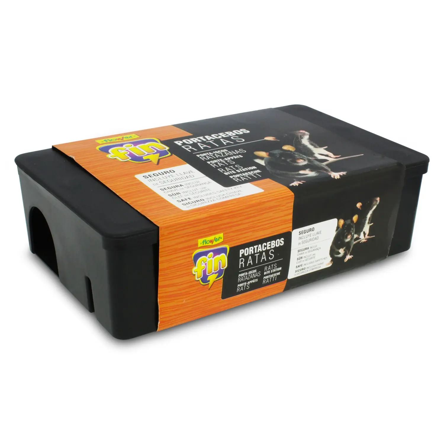 Trampa P/Raton Caja Cebos - FLOWER - Kywi