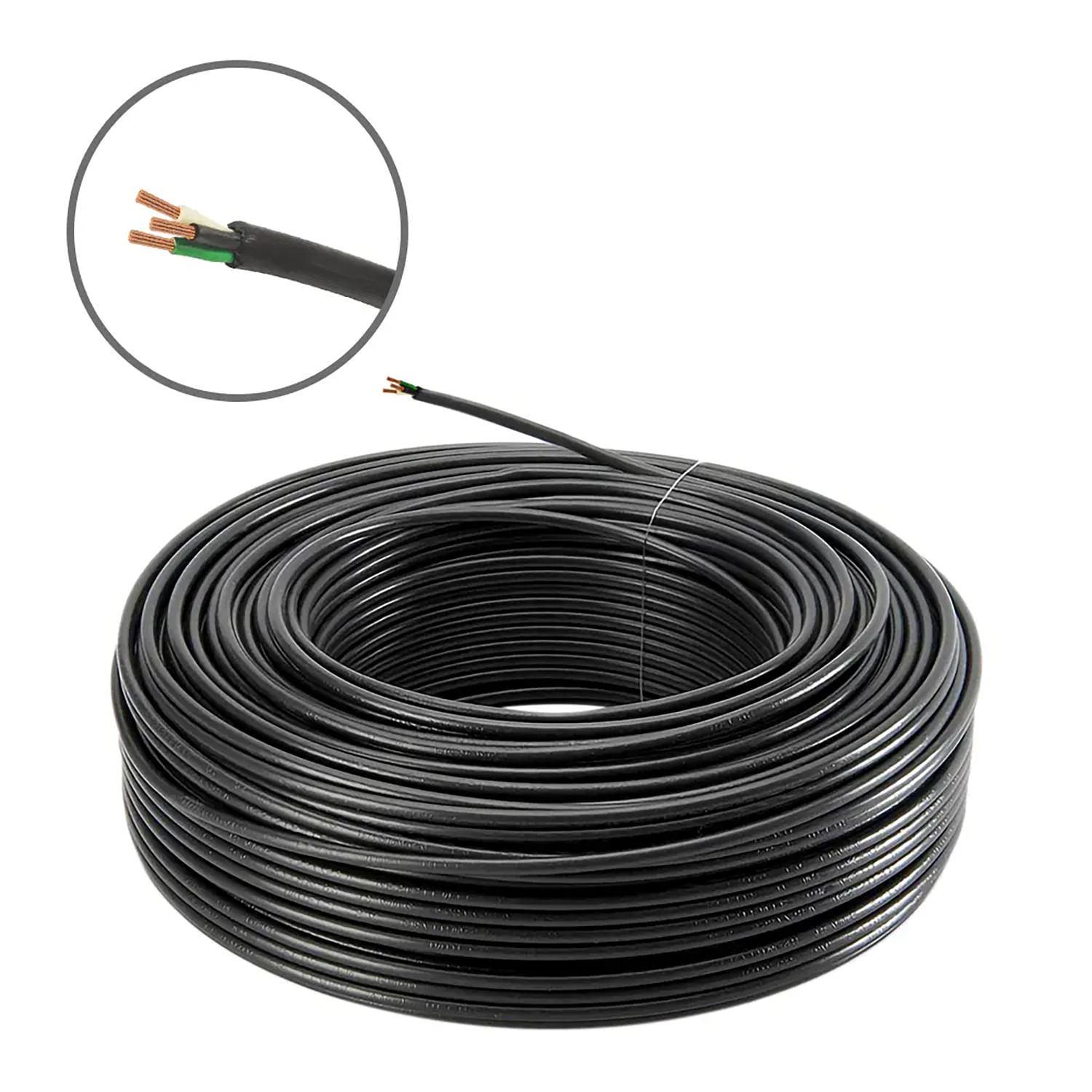 Cable Superflex 3X10 Awg 1Kv C/M Cablec - CABLEC - Kywi