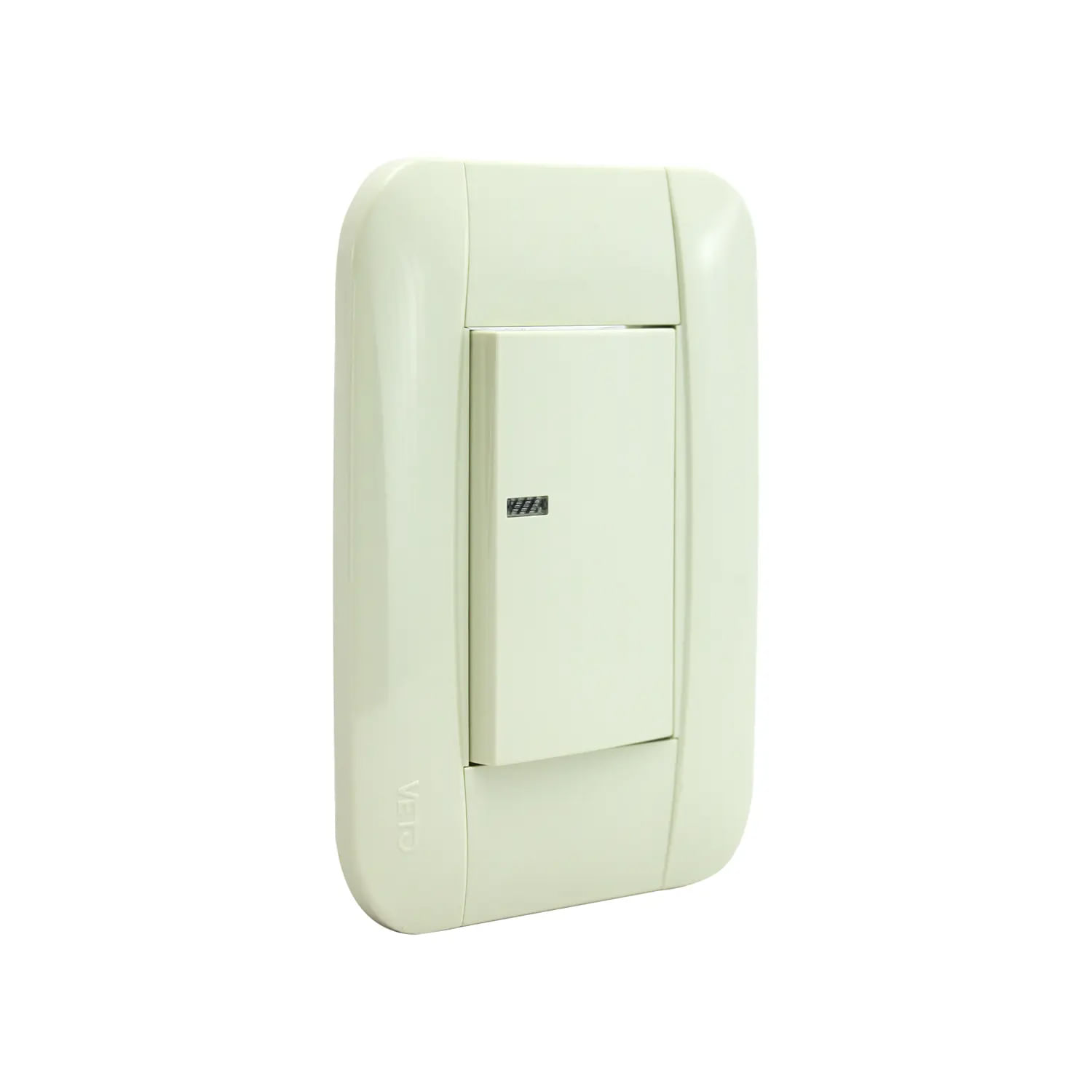 Conmutador Simple Balancin Ancho Ivory Plata - VETO - Kywi