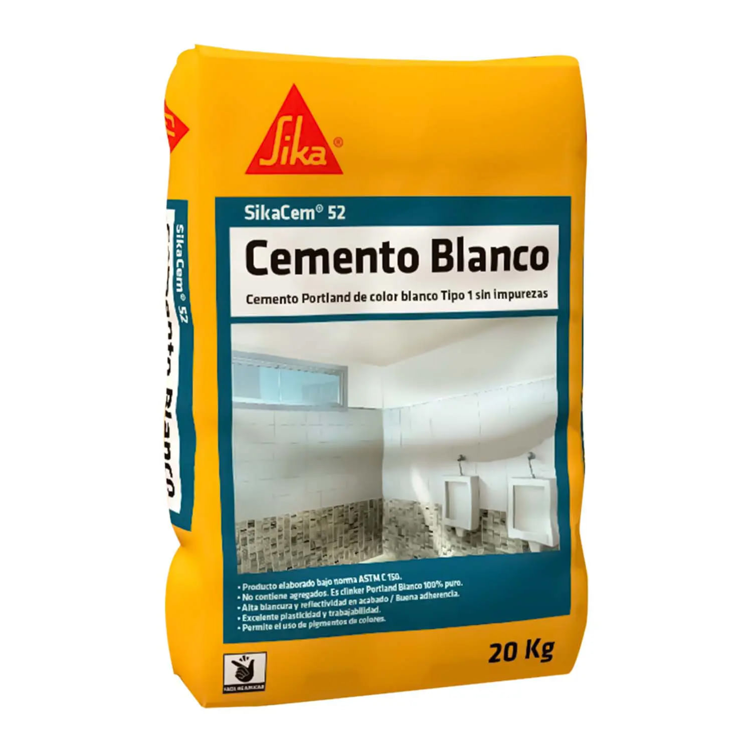 Sikacem-52 Cemento Blanco 20 Kg - SIKA - Kywi