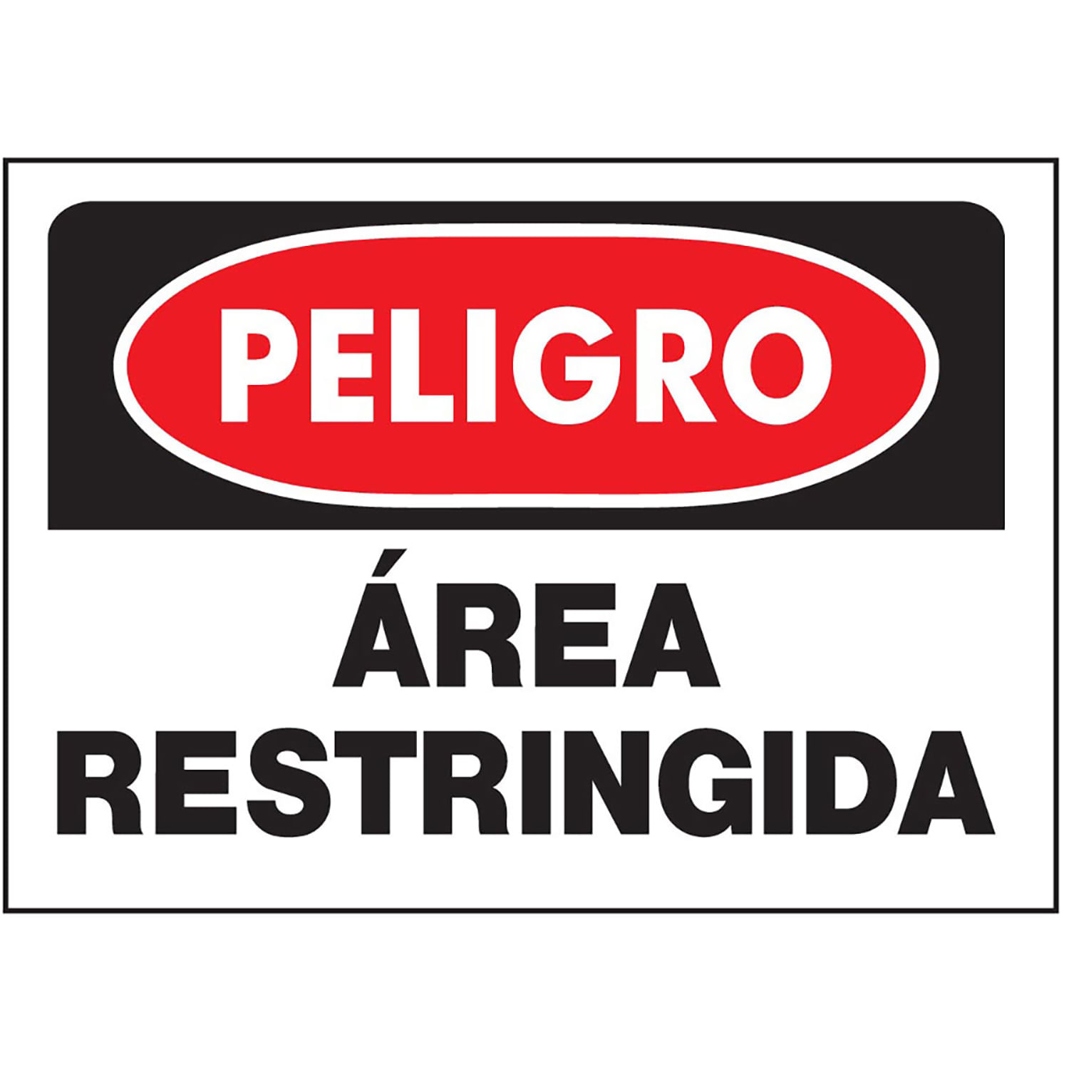 Letrero "Area Restringida" - WRT - Kywi