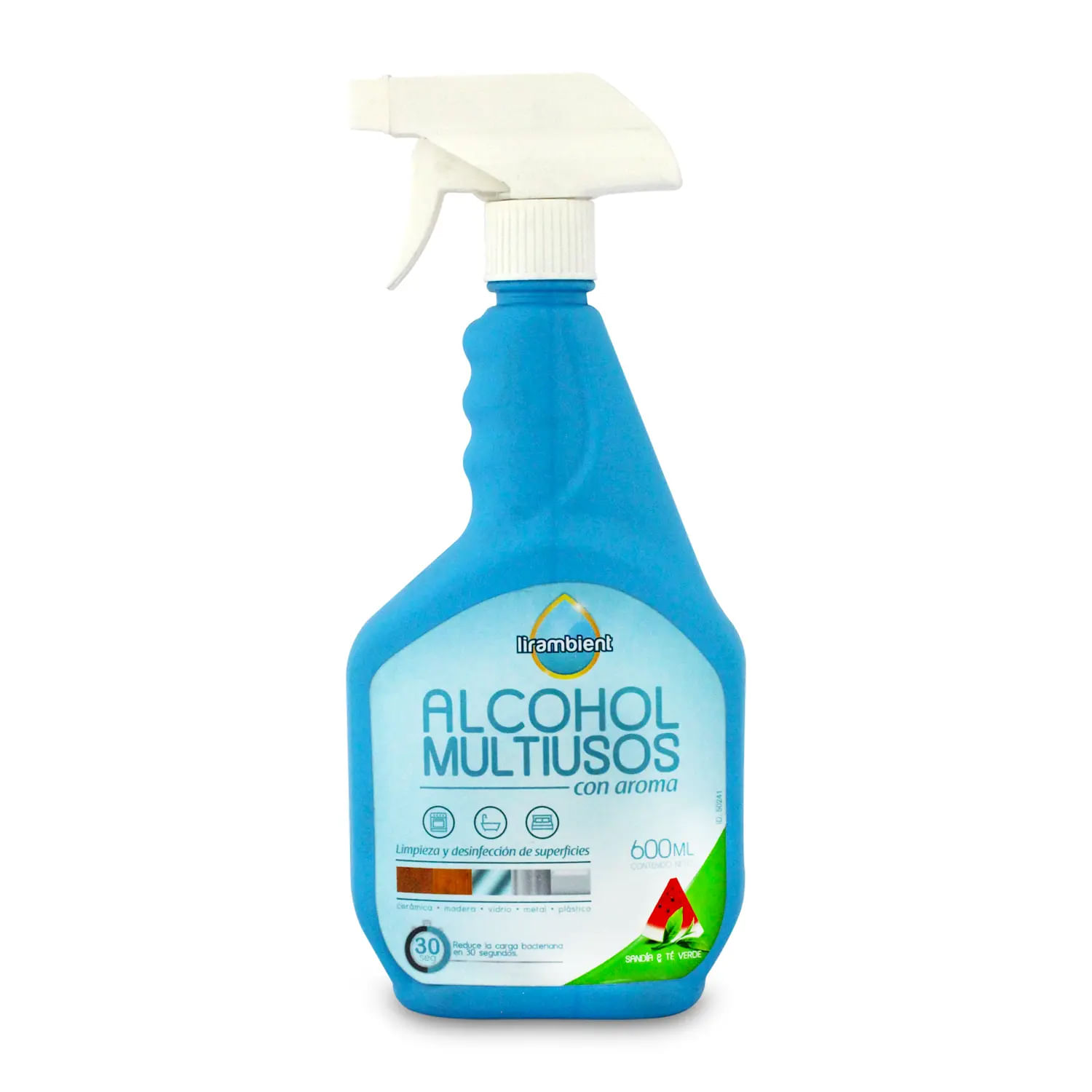 Alcohol multiusos con aroma sandía/té verde 600 ml - LIRAMBIENT - Kywi