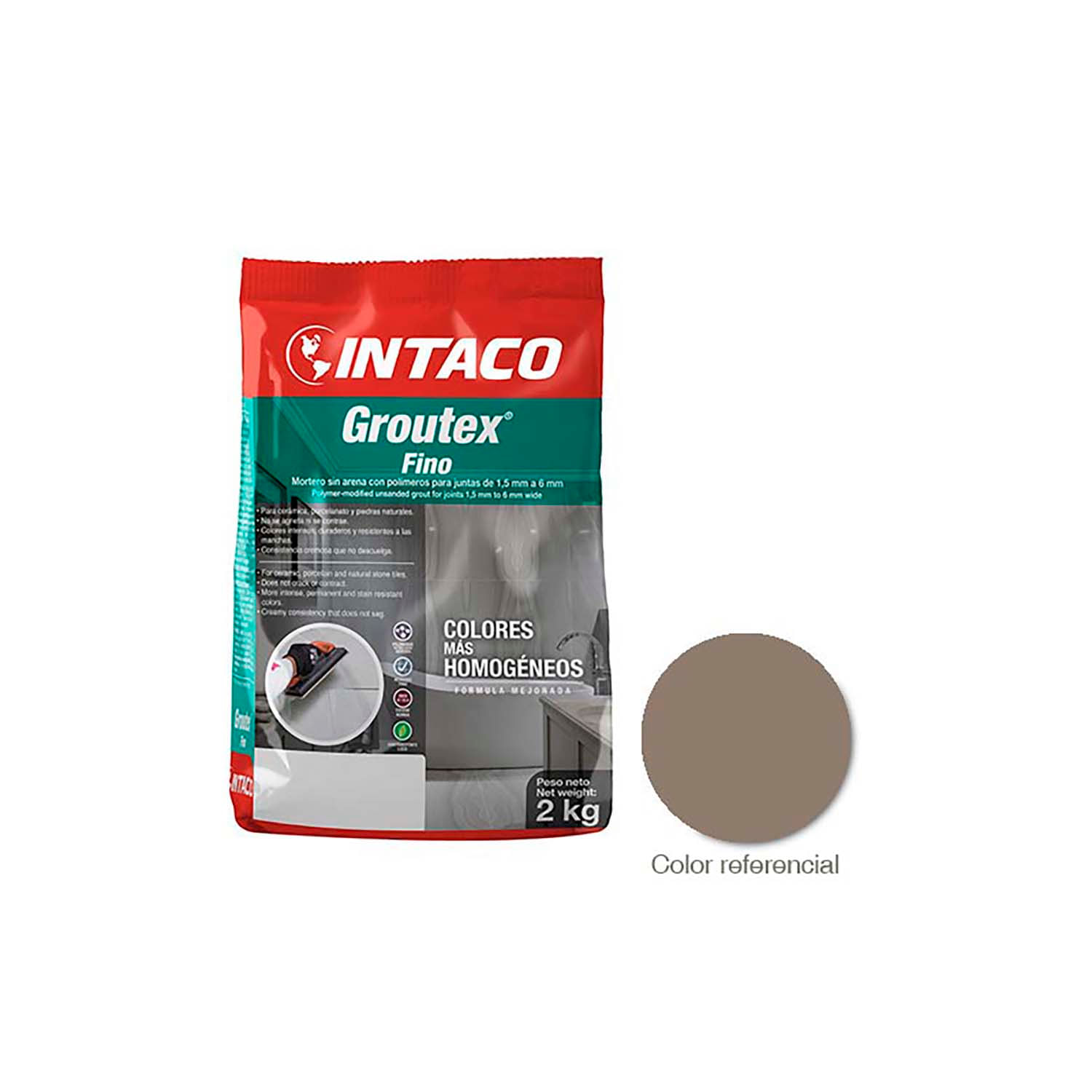 Groutex fino sin arena New Capuchino 2 kg - INTACO - Kywi