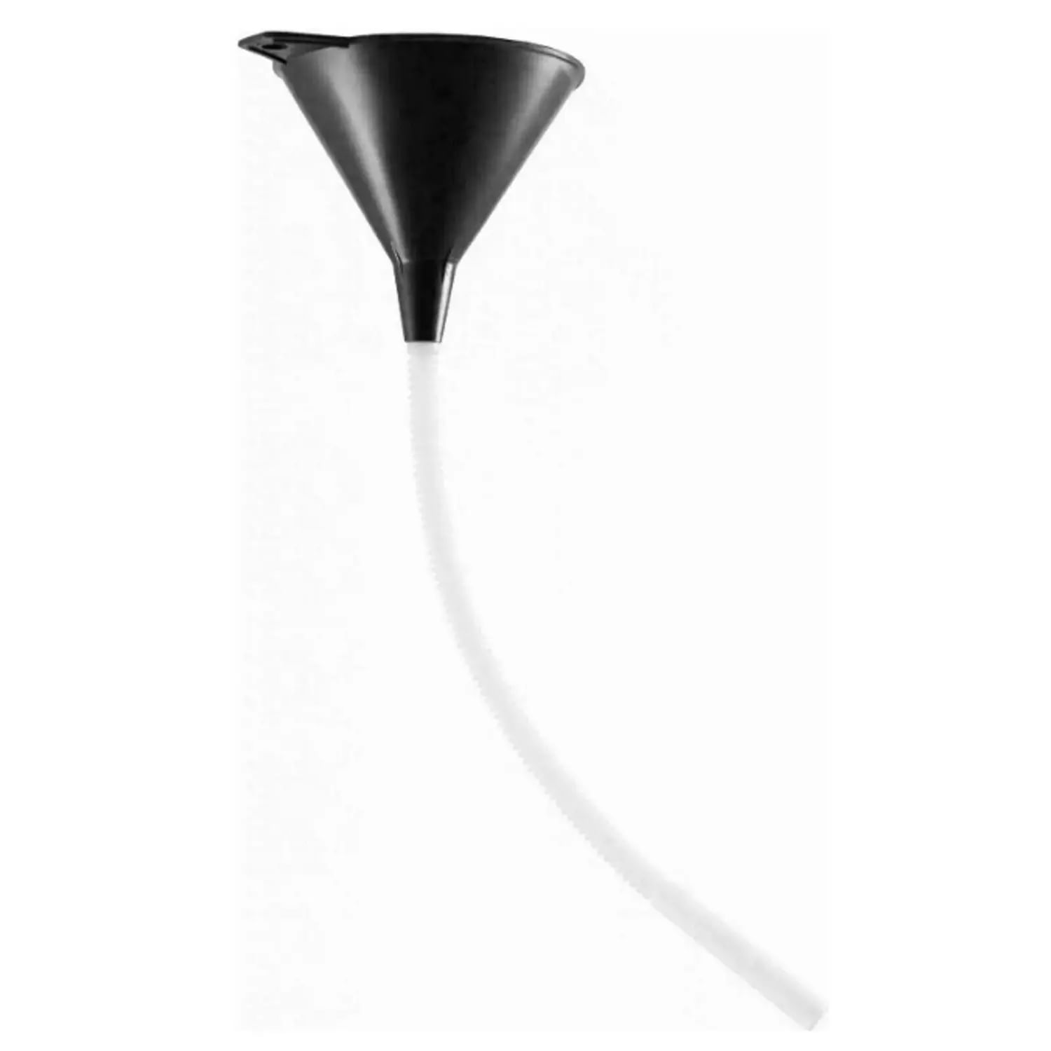 Embudo de plástico con tubo flexible, color plomo - FLOTOOL - Kywi