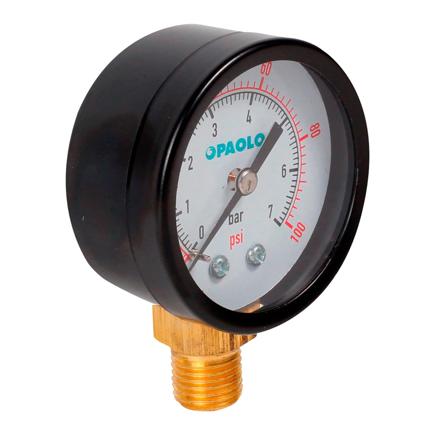 Manometro De 100Psi Paolo - PAOLO - Kywi
