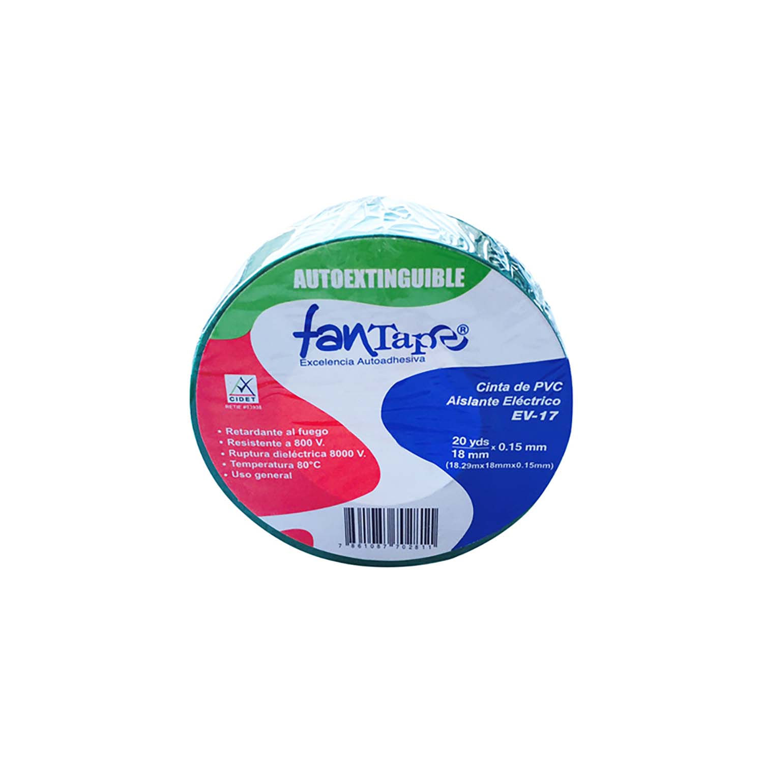 Taipe Electri Fantape 20Y Verde 18Mt - FANTAPE - Kywi