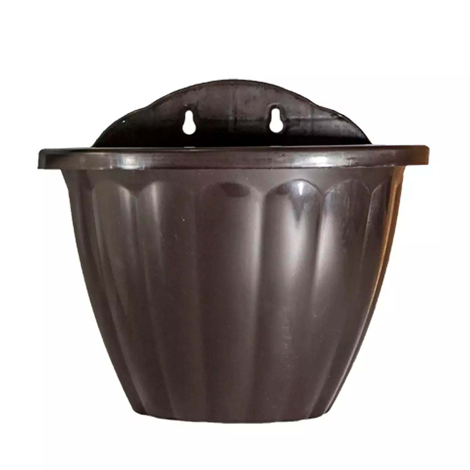 Maceta Plast P/Pared 30Cm Suplex Cafe Plasti