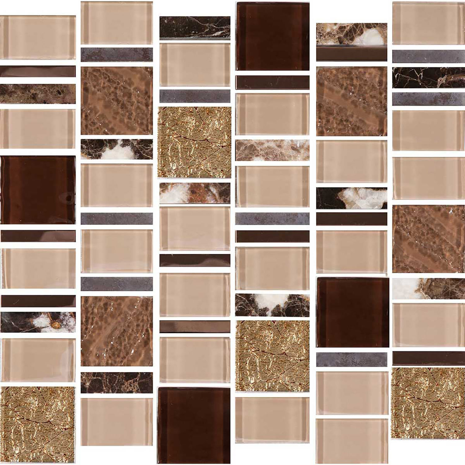 Mosaico Terra Beige 30.8X29.8 C/U - CORONA