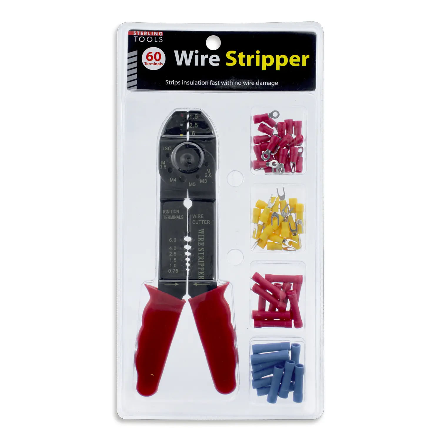 Pelacables C/Mango Rojo 60 Terminales - STERLING TOOLS - Kywi