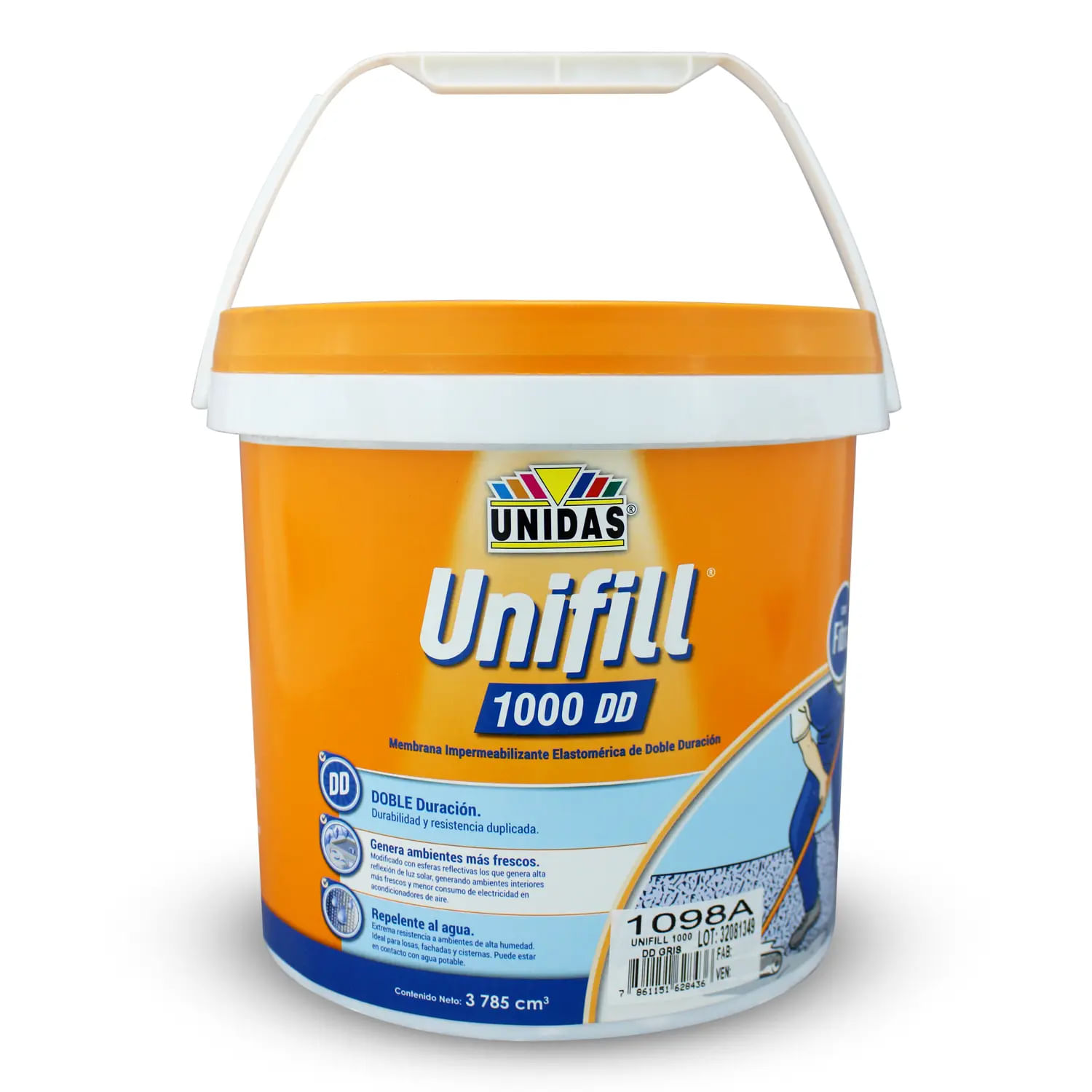 Unifill Fibra 1000 Gris Gl - PINTURAS UNIDAS - Kywi