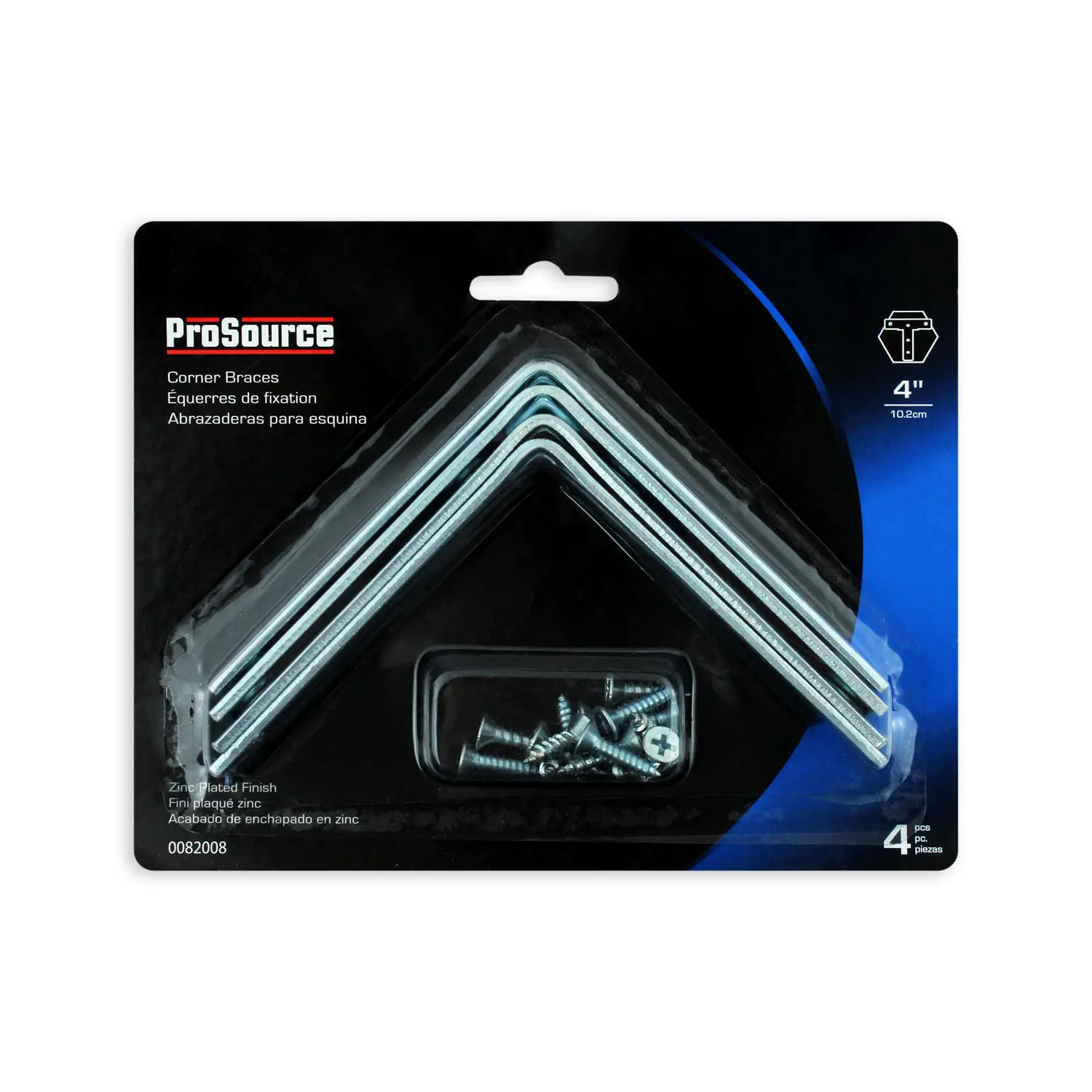Angular P/Esquina 4"Zincad 4Pc Prosource - PROSOURCE - Kywi