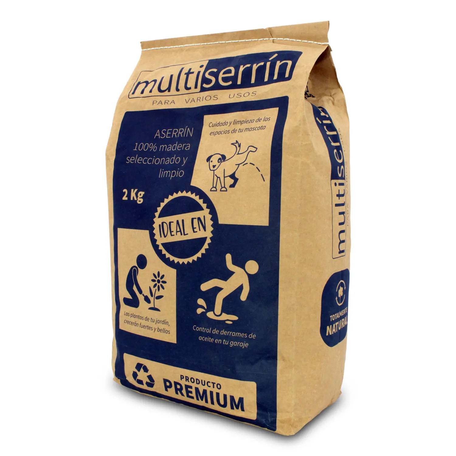 Aserrín multiusos de madera natural pre seleccionada 2 kg. - PELLETEC ...