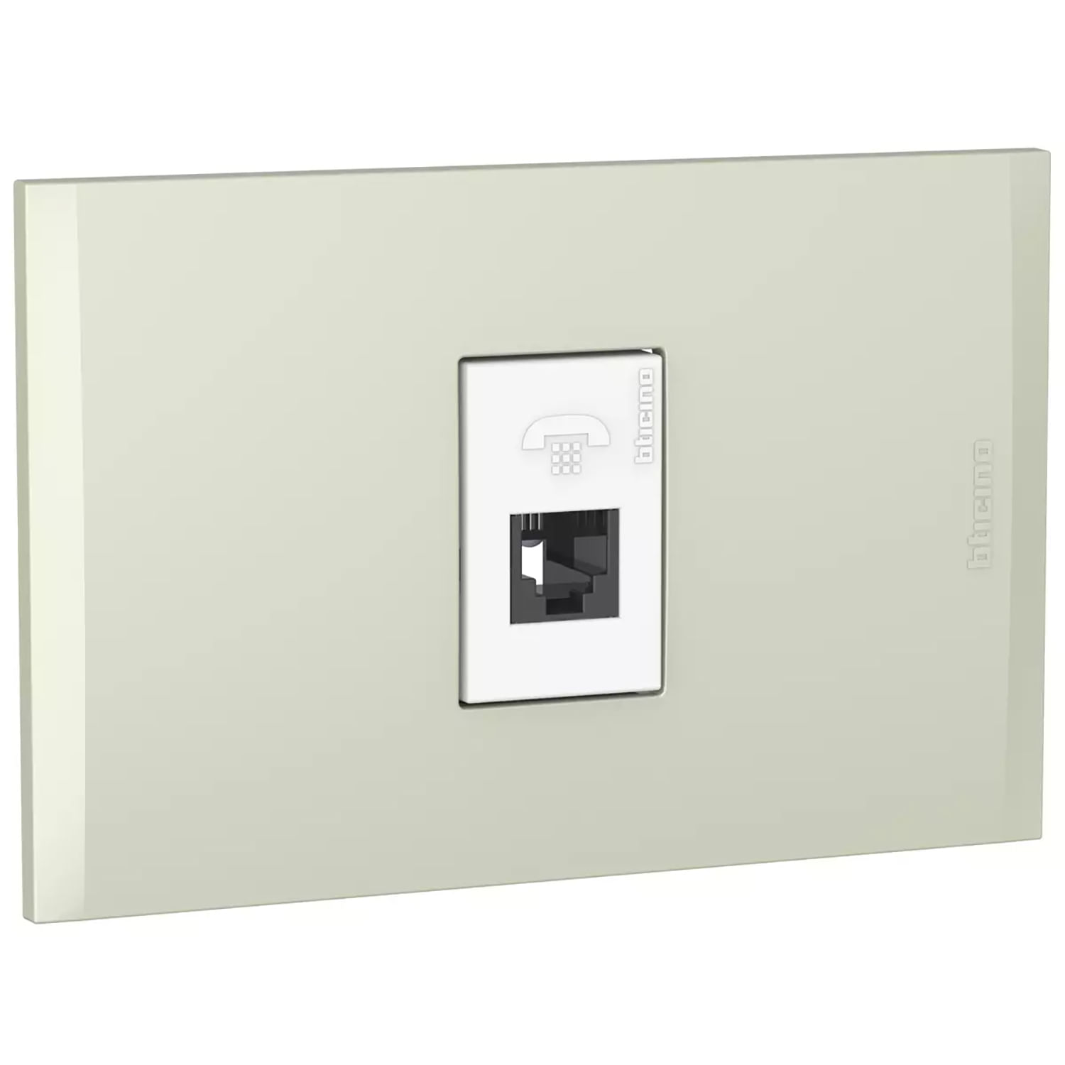 Toma Rj11 Bl Pl1P Champagne Nobile - BTICINO - Kywi