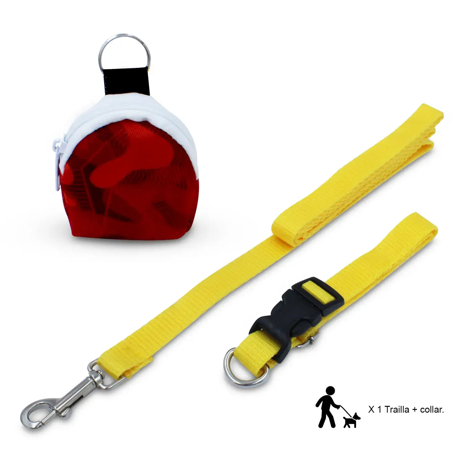 Collar C/Trailla P/Perro P2 Pinkis Pets - PINKIS PETS - Kywi