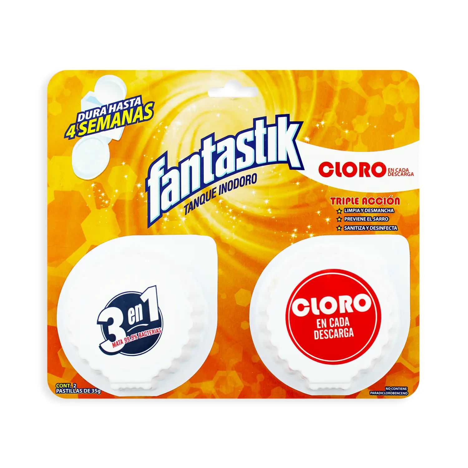 Desinfect Pastilla P/Inodoro Clorox2 35G - FANTASTIK