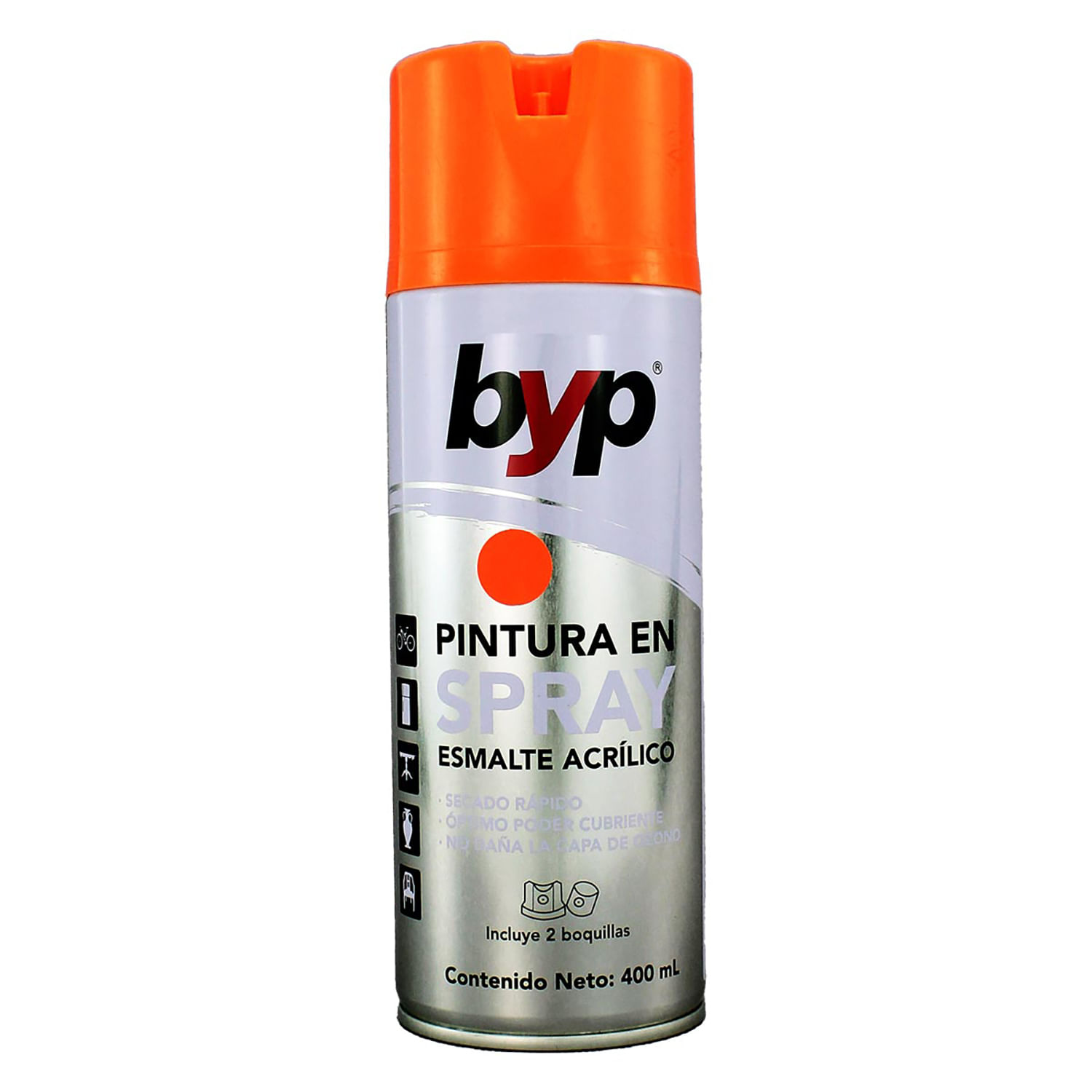 Pintura Spray Naranja Fluorescente 1006 - BYP - Kywi