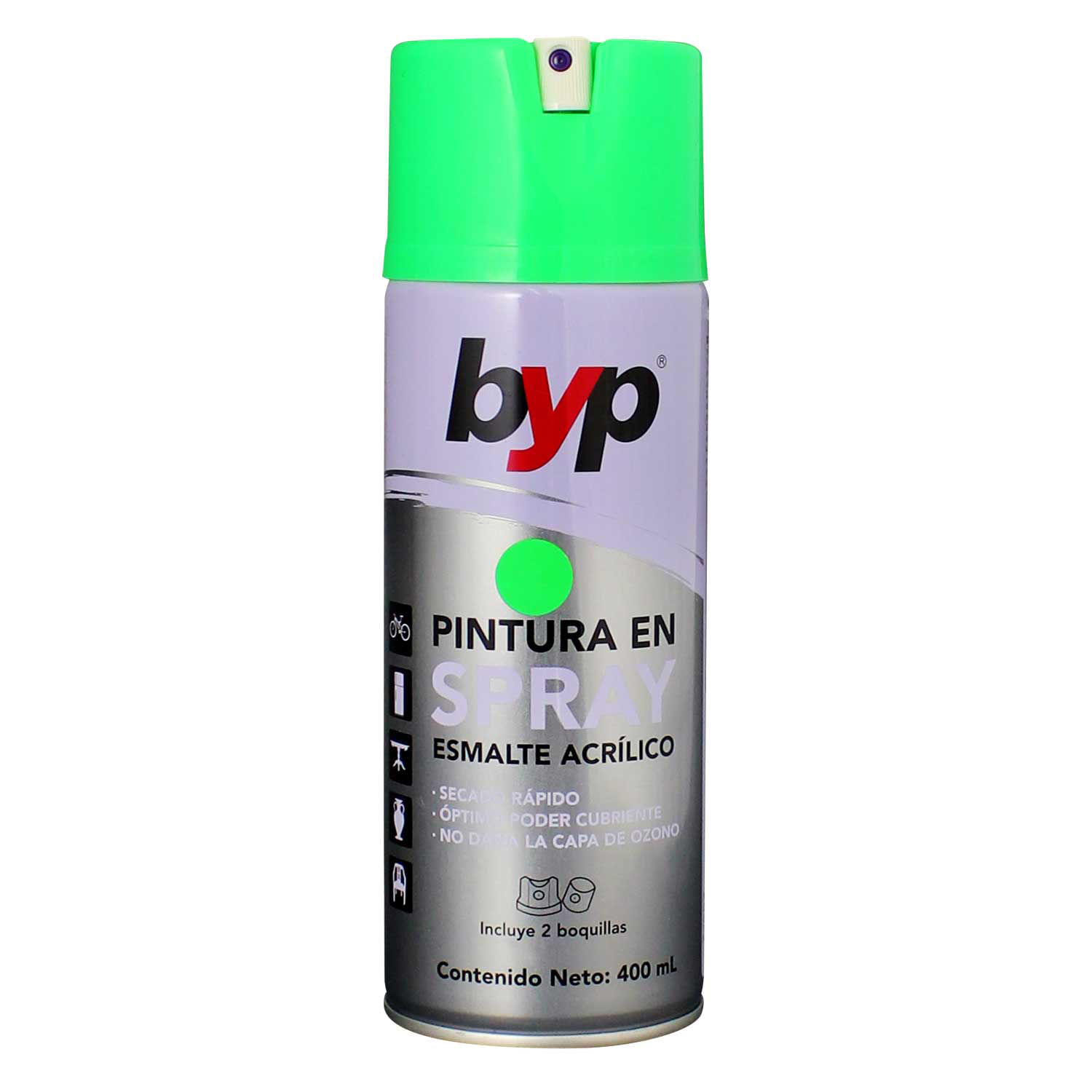Pintura Spray Verde Fluorescente 1003 - BYP - Kywi