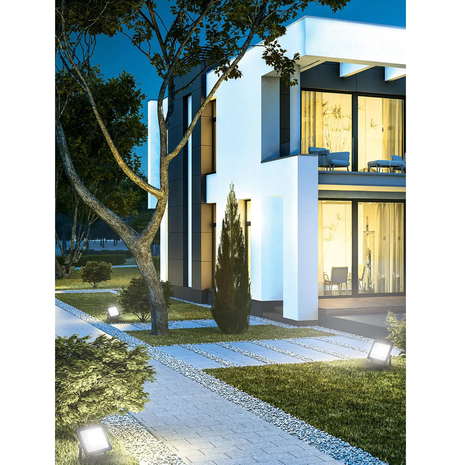 Reflector P/Exterior 20W Luz Calida - VOLTECK - Kywi