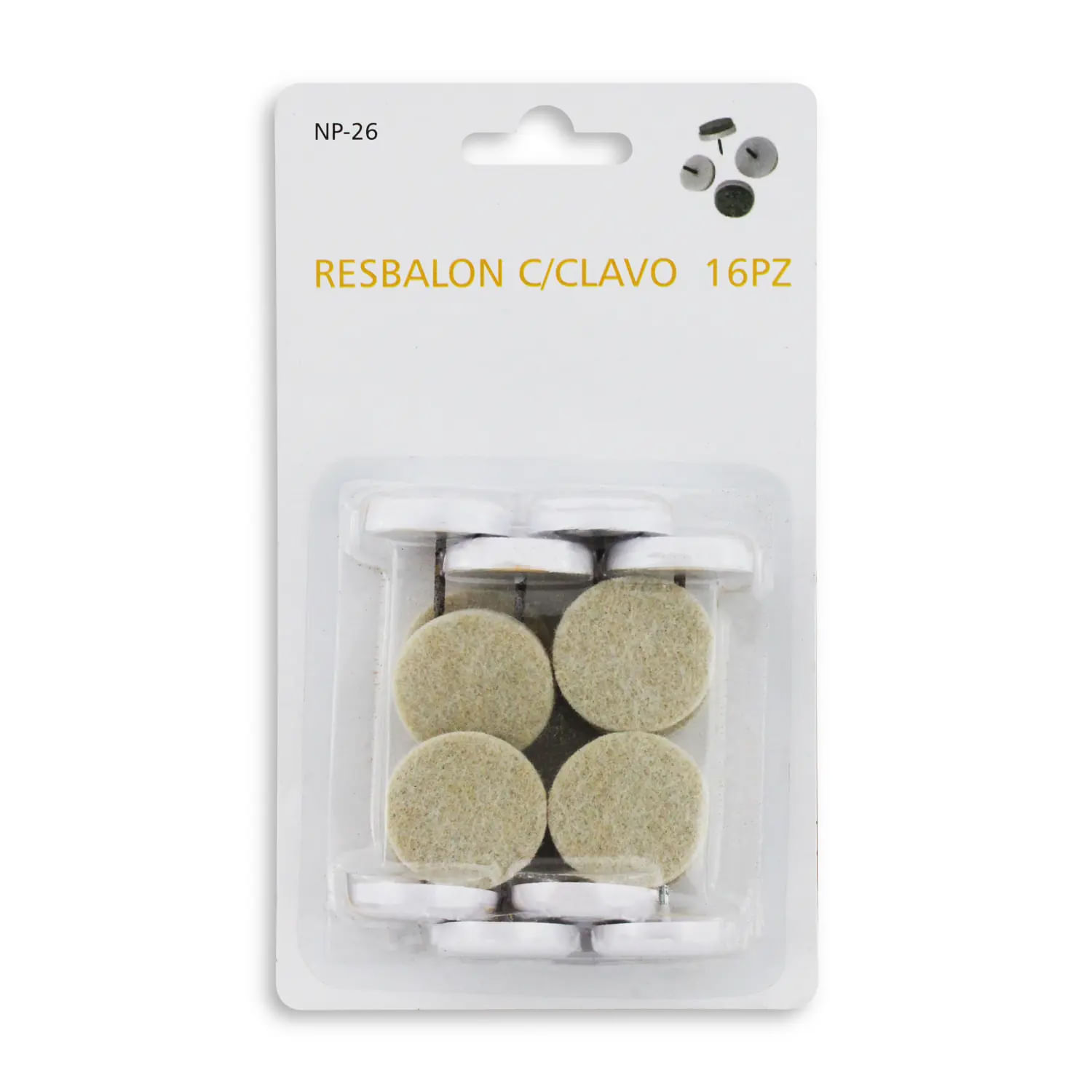 Resbalon C/Clavo 16Pz - WRT