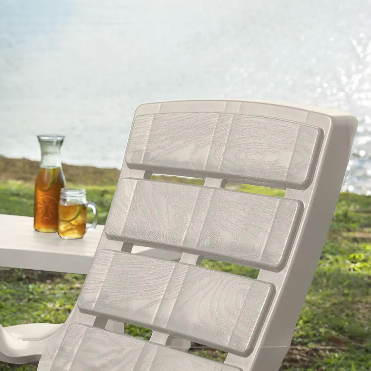 Silla playera baru color taupe para playa o exteriores - RIMAX - Kywi