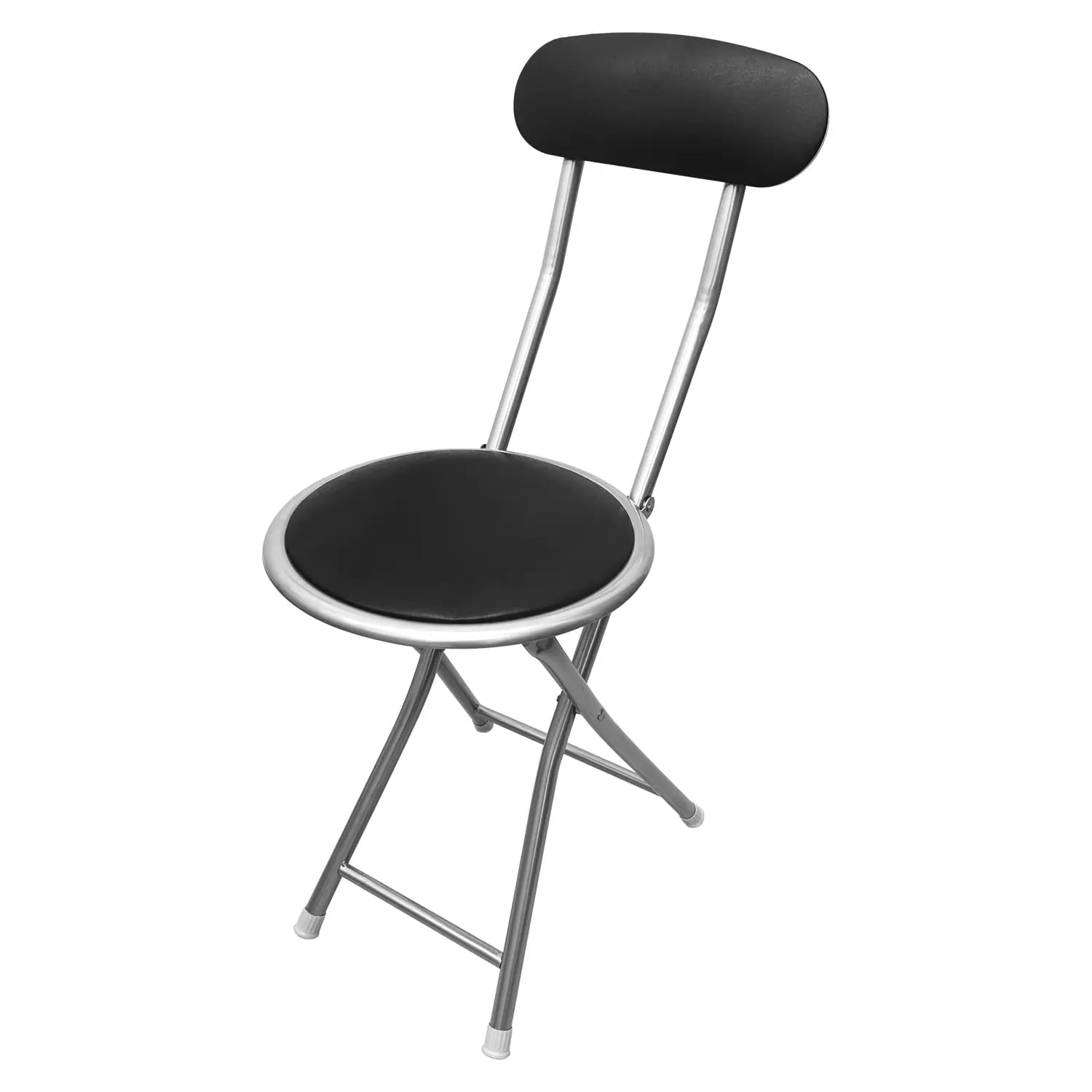 Silla Plegable Black Redonda C/Espaldar - WRT - Kywi