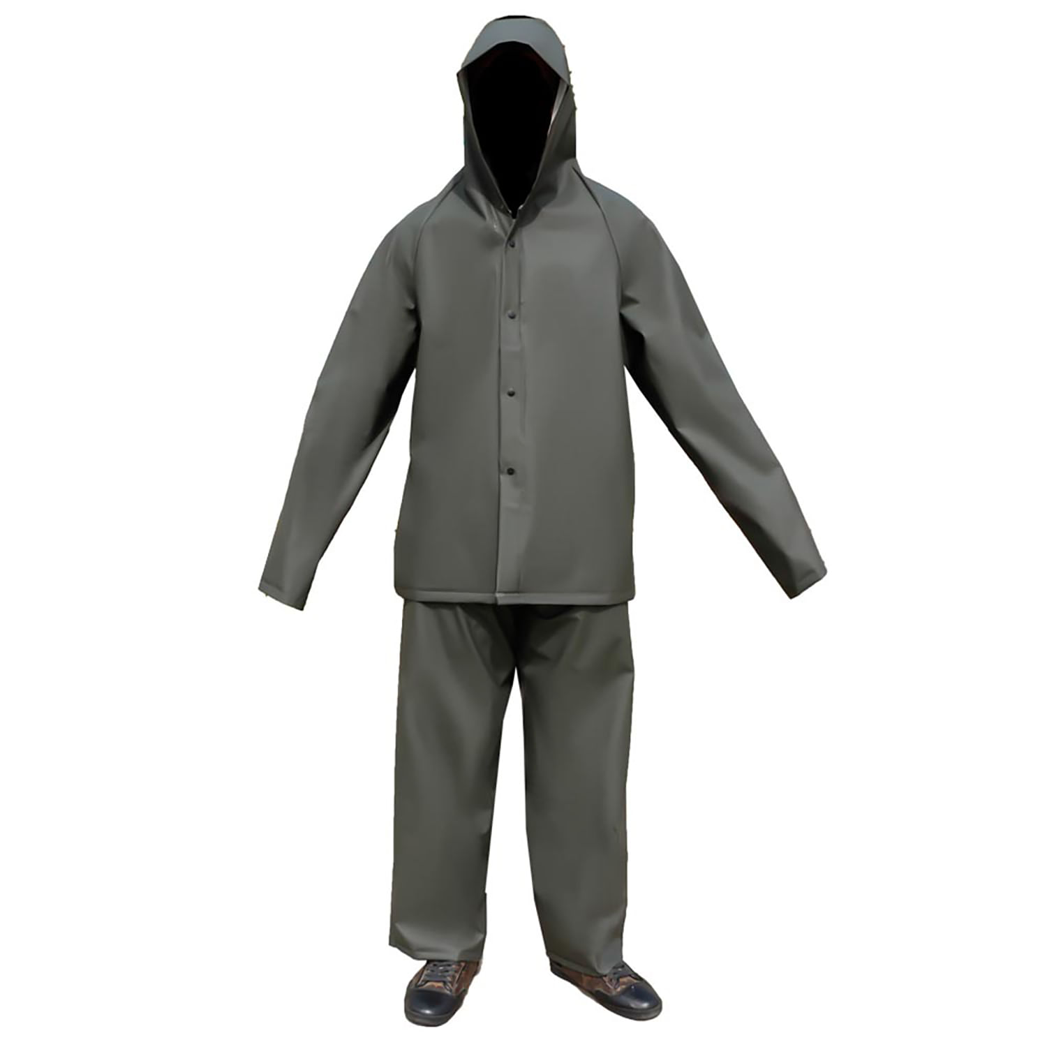 Terno Imperm.Pvc C12 Xl 2Pz Verde Milit Ar