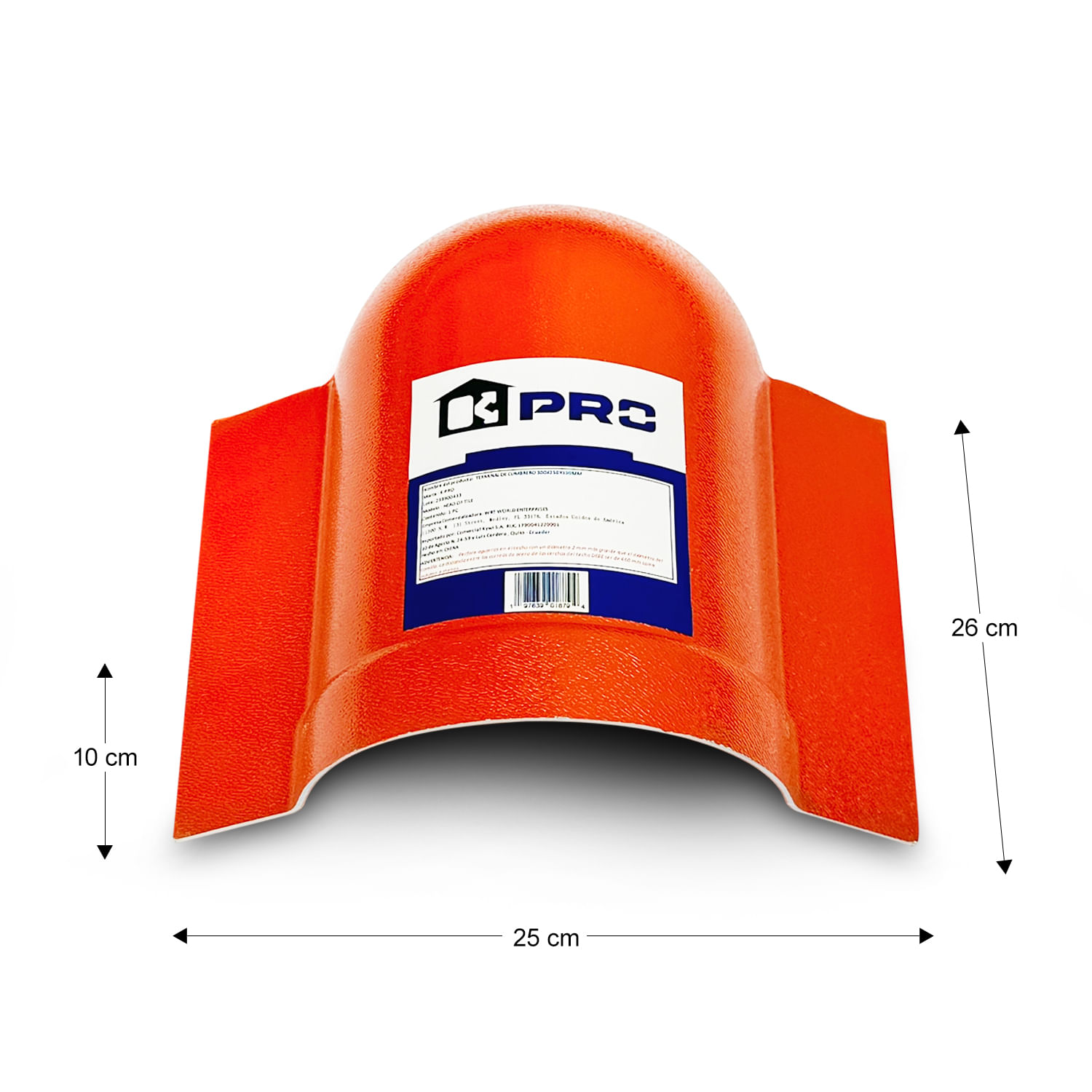 Terminal cumbrero de PVC de 25 mm de grosor. - K PRO - Kywi