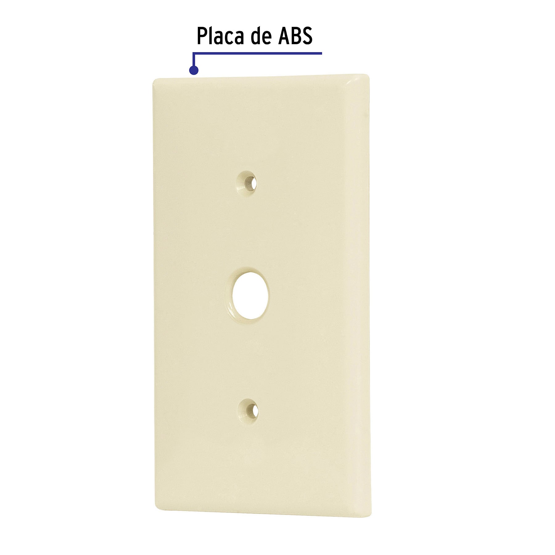 Placa de ABS para atenuador, Standard, marfil - TRUPER - Kywi