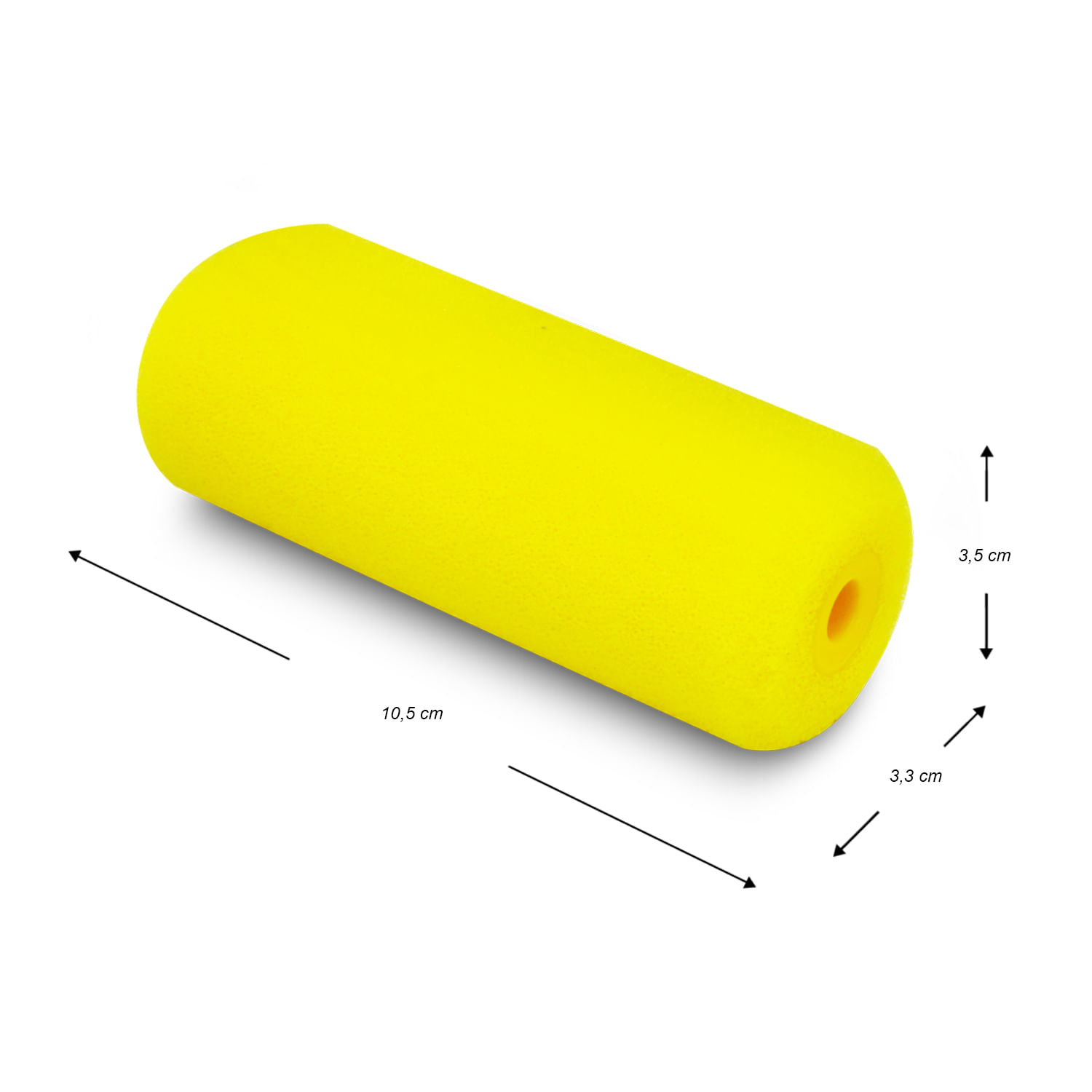 Mini rodillo de repuesto con cabezal de esponja suave redondeada ...