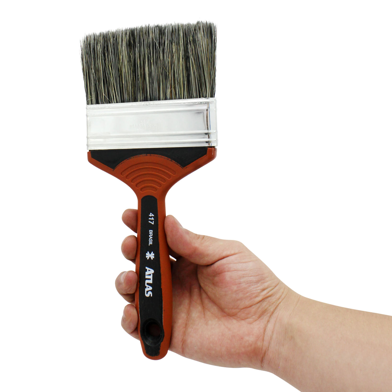 Brocha de 4 pulgadas con mango plástico antideslizante. - ATLAS - Kywi