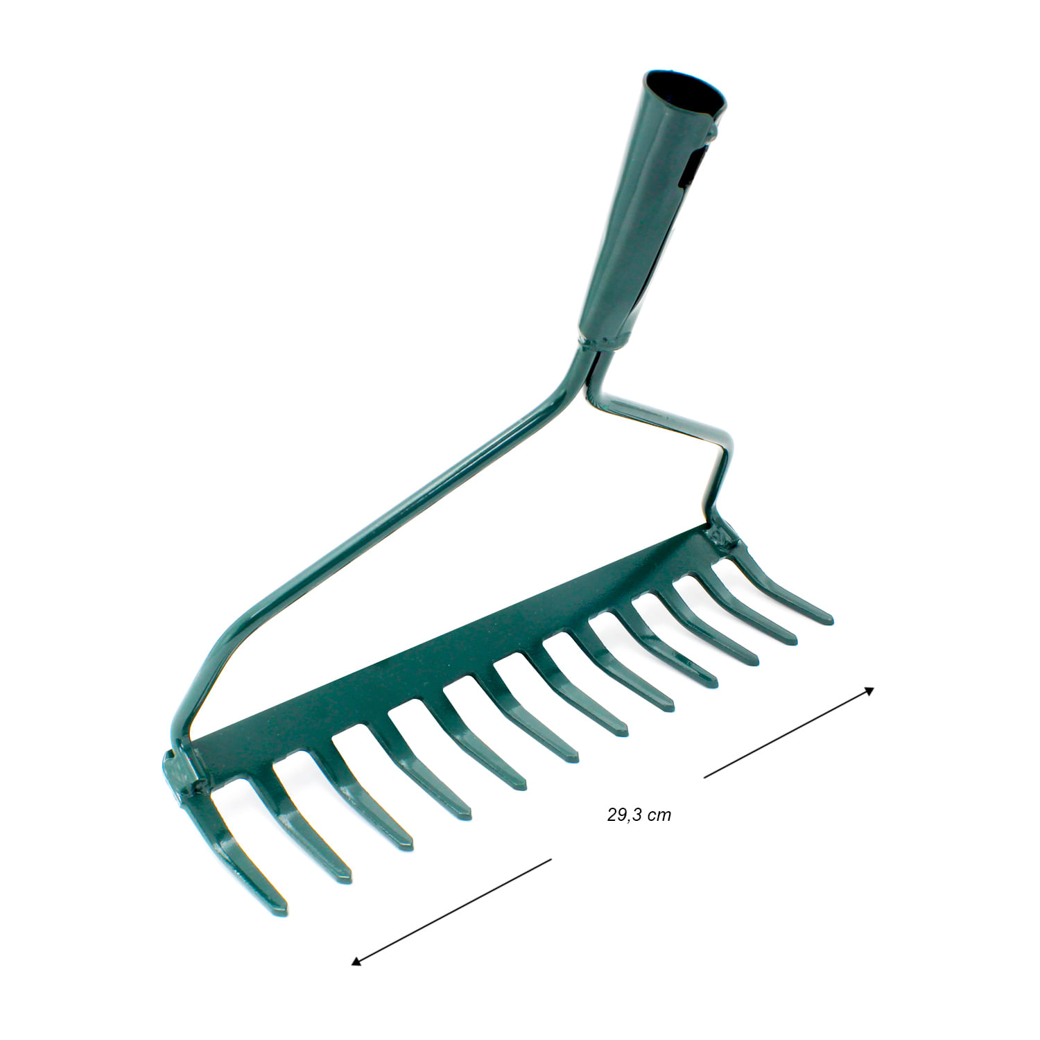 Rastrillo clásico de 12 dientes con estructura de acero y pintura anti ...