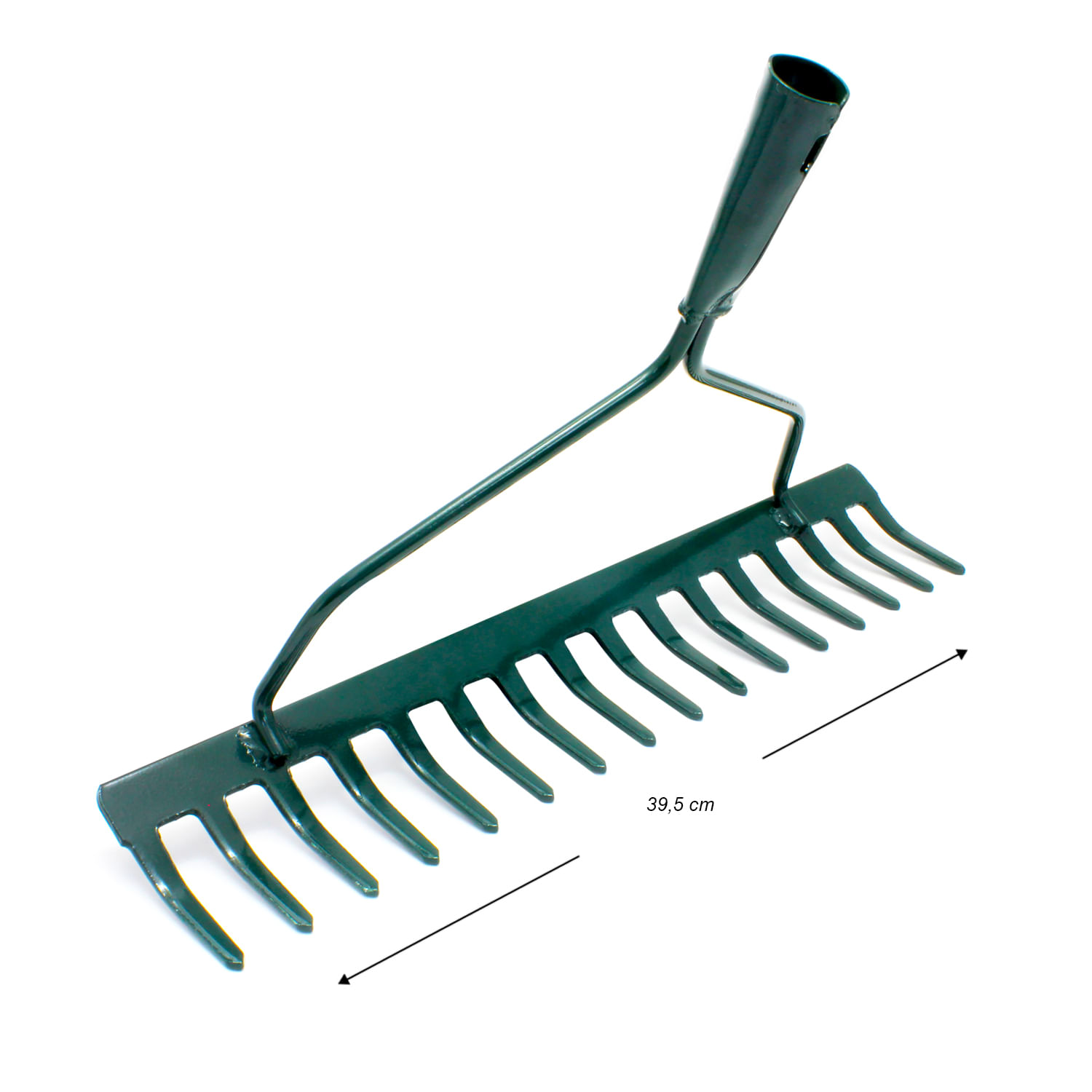 Rastrillo clásico de 16 dientes con estructura de acero y pintura anti ...