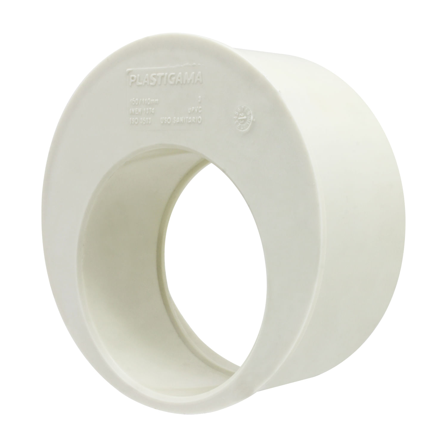 Reductor para desagüe SANITARIO tipo buje 100% PVC-U. - PLASTIGAMA - Kywi