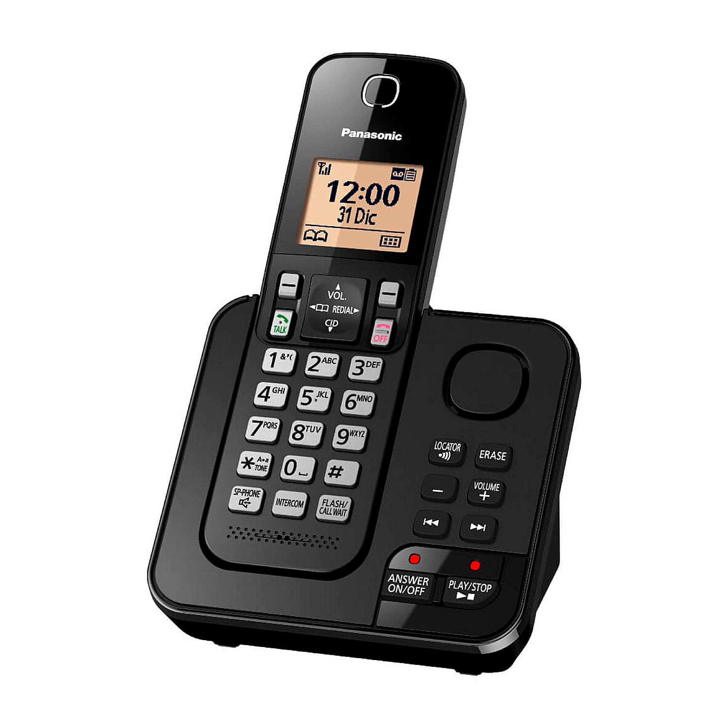 Teléfono inalámbrico digital con display identificador y contestador ...