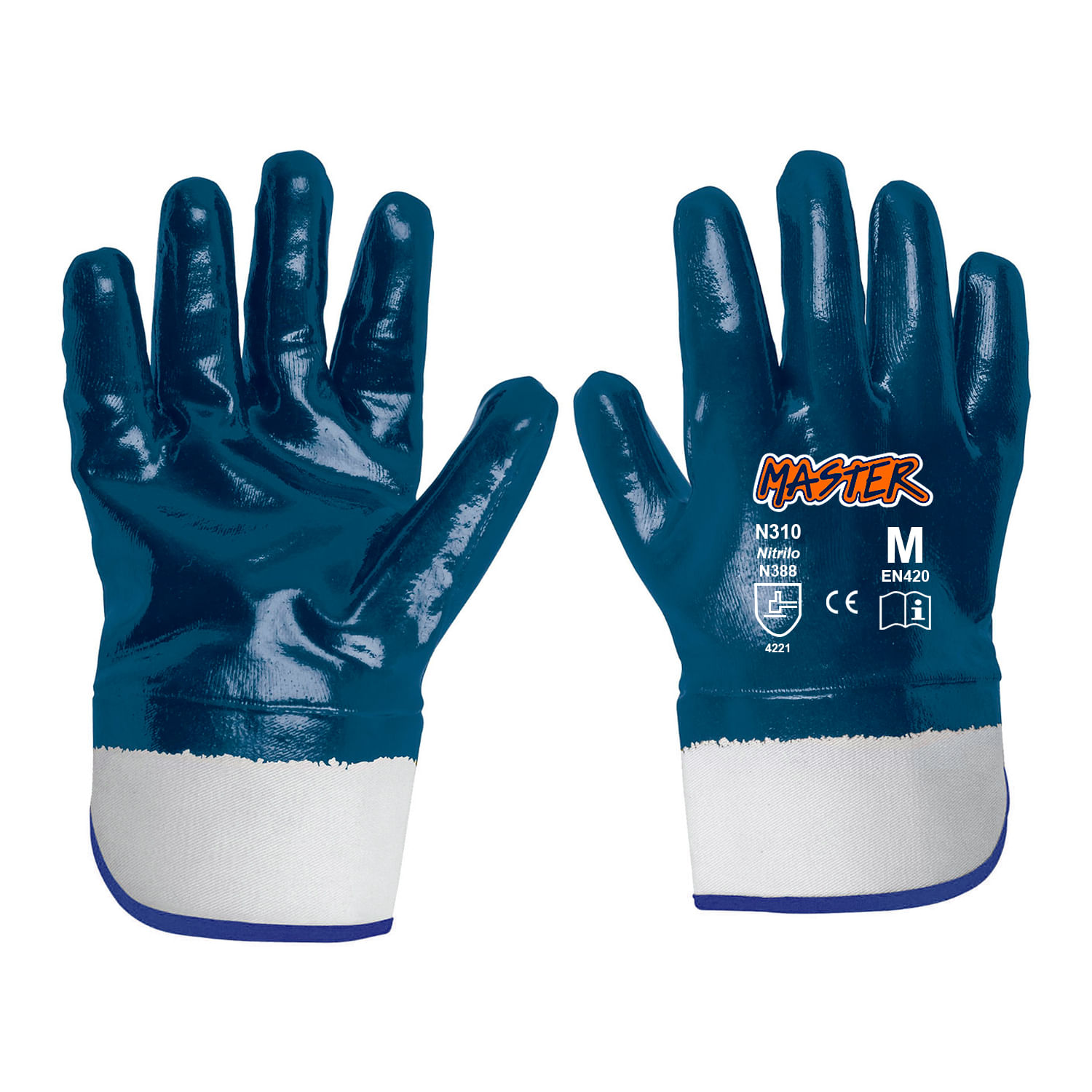 Guantes de uso pesado MEDIANOS con interior afelpado y recubrimiento de ...