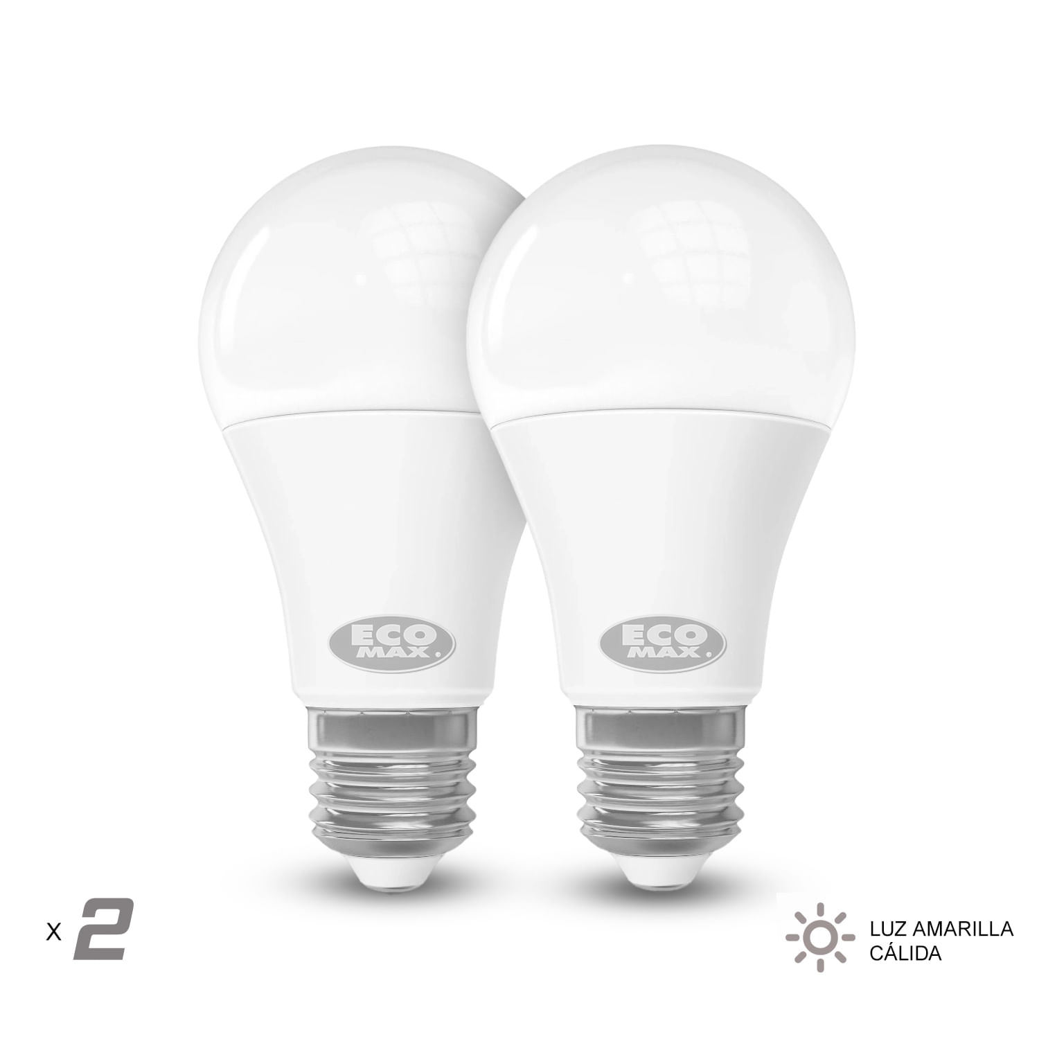 Pack de focos LED tipo bombillo con base estándar E27. - ECO MAX - Kywi