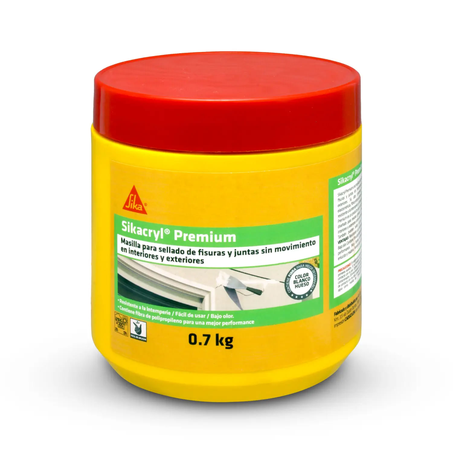 Masilla SIKACRYL PREMIUM elastomérica para sellado de fisuras y juntas ...